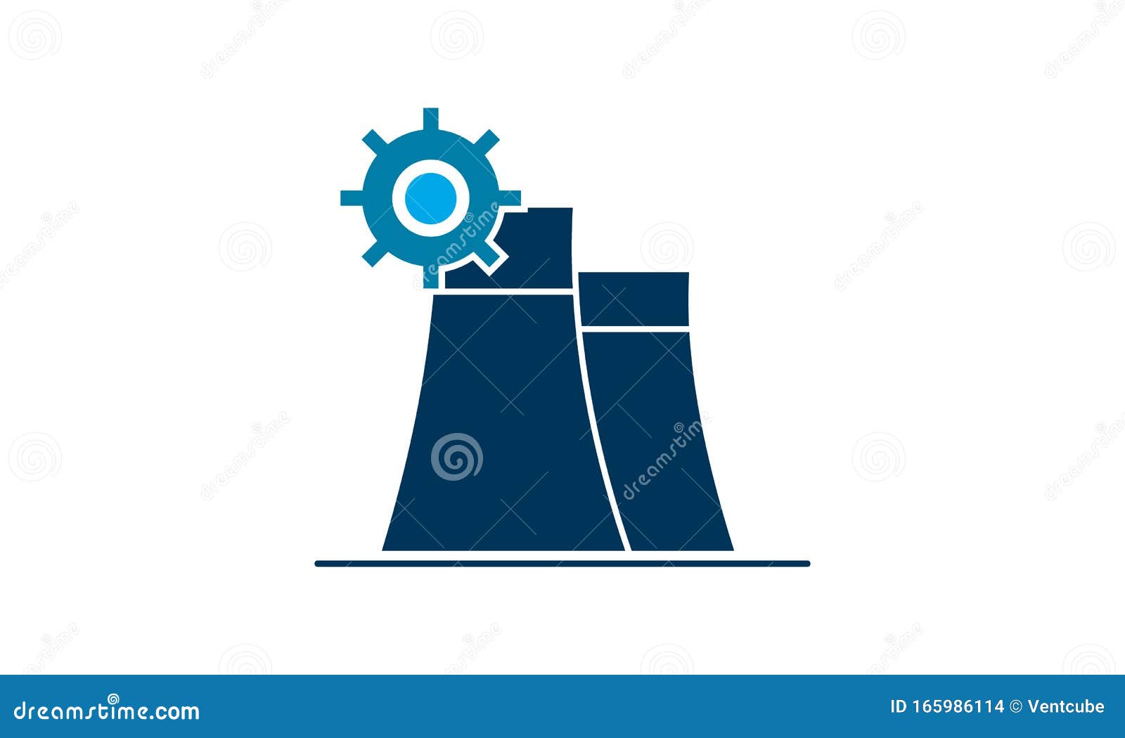 Power Station Setting Icon Vector Illustration. Stock Vector ...