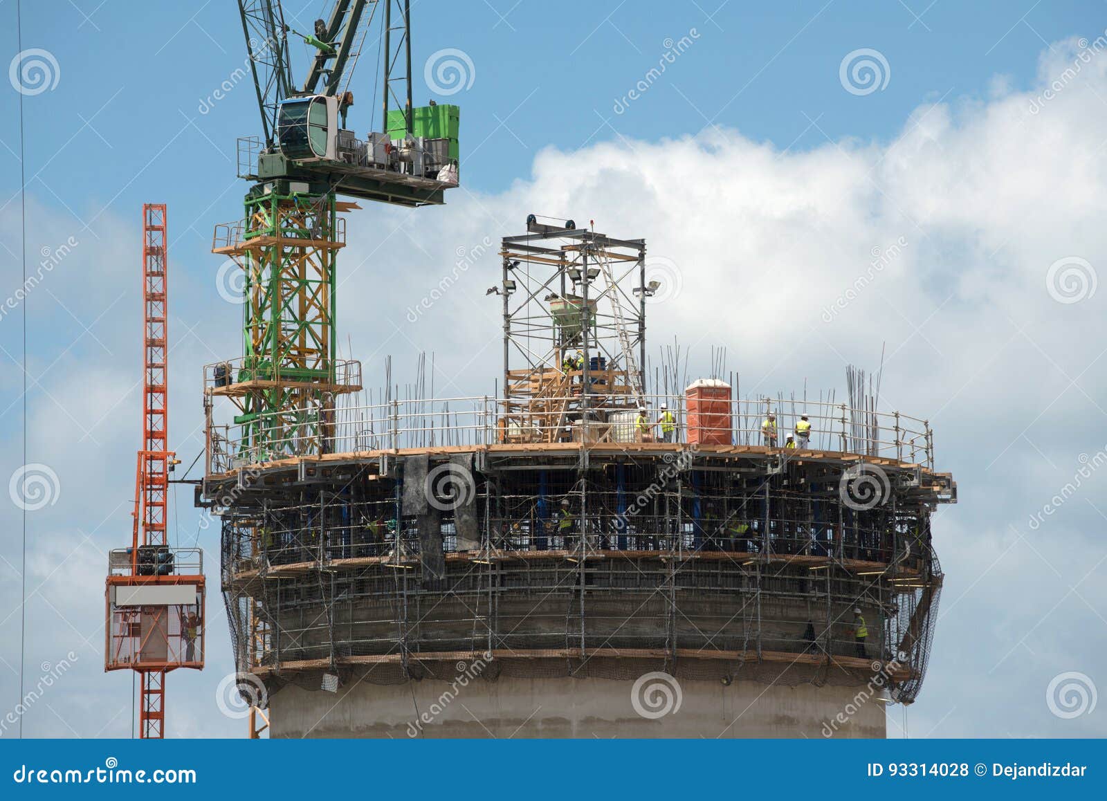 Power station stack stock photo. Image of power, pollution - 93314028