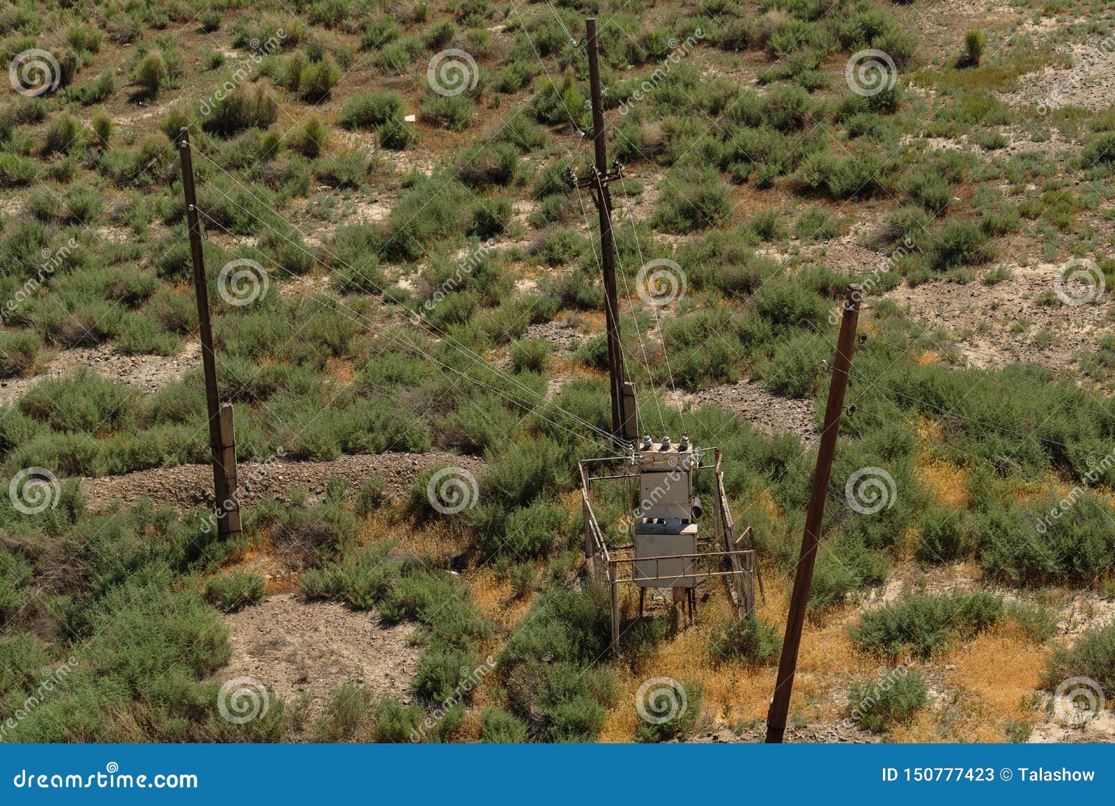 Power Station and Three Pillars View from Above Stock Image - Image of ...