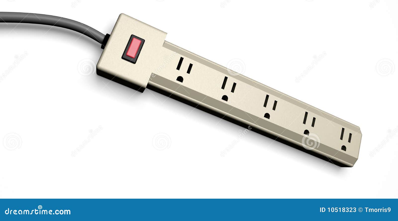 Power Strip stock illustration. Illustration of plug - 10518323