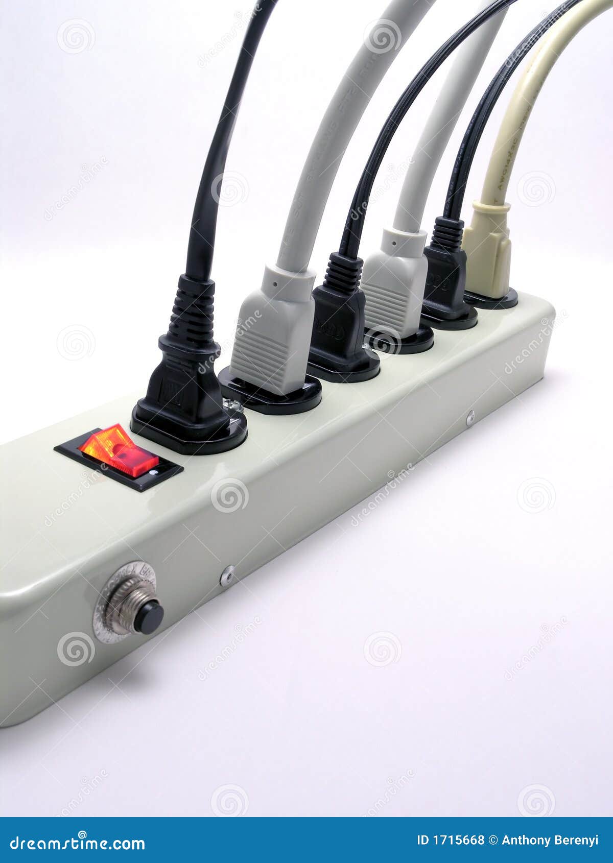 Power Strip - 2 stock photo. Image of extension, outlet - 1715668