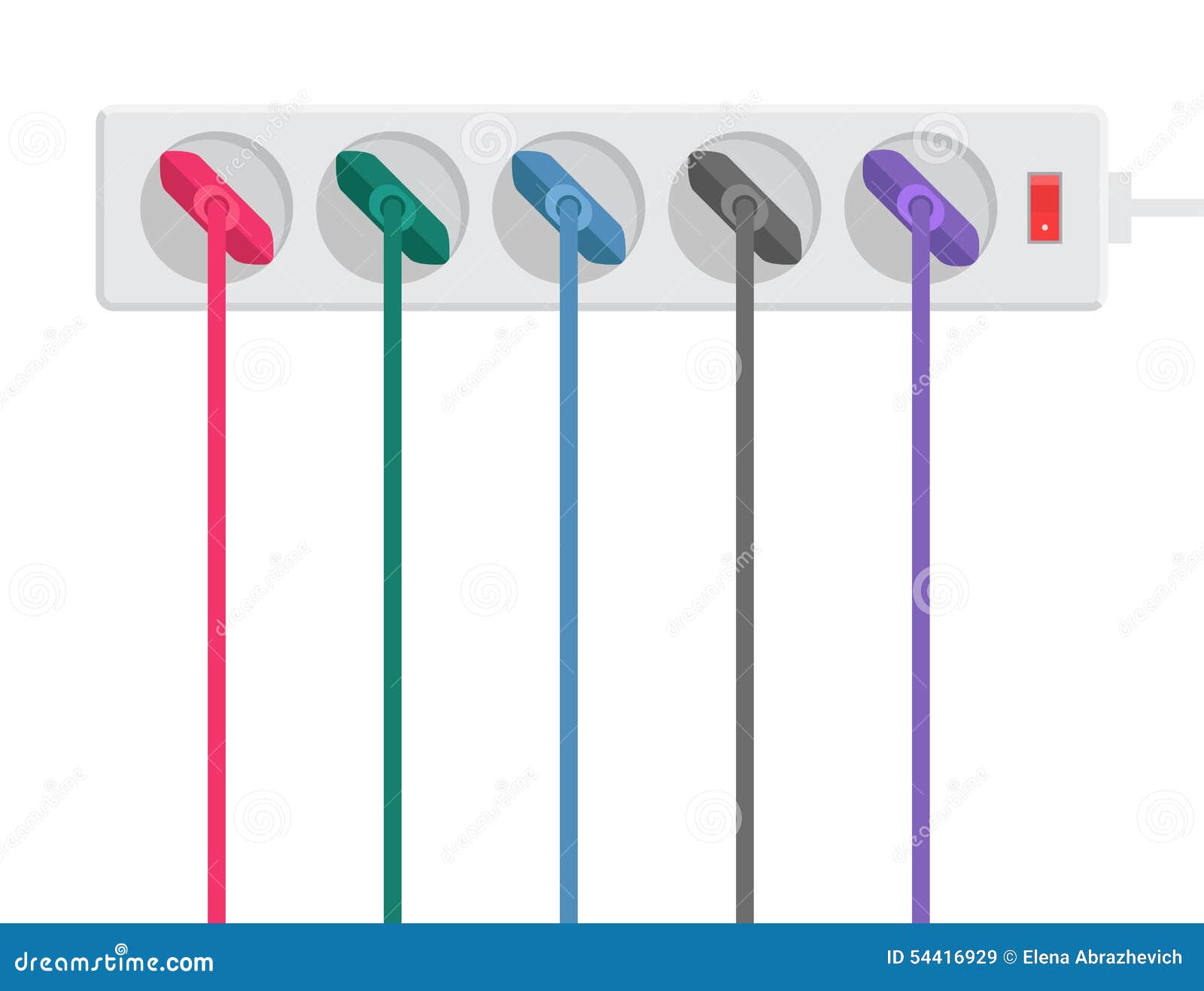 A Power Strip With Smart Features And LED Indicators Enhances ...