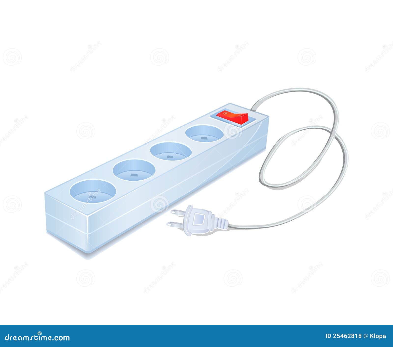 Power Strip And Cables Cartoon Vector | CartoonDealer.com #54416929