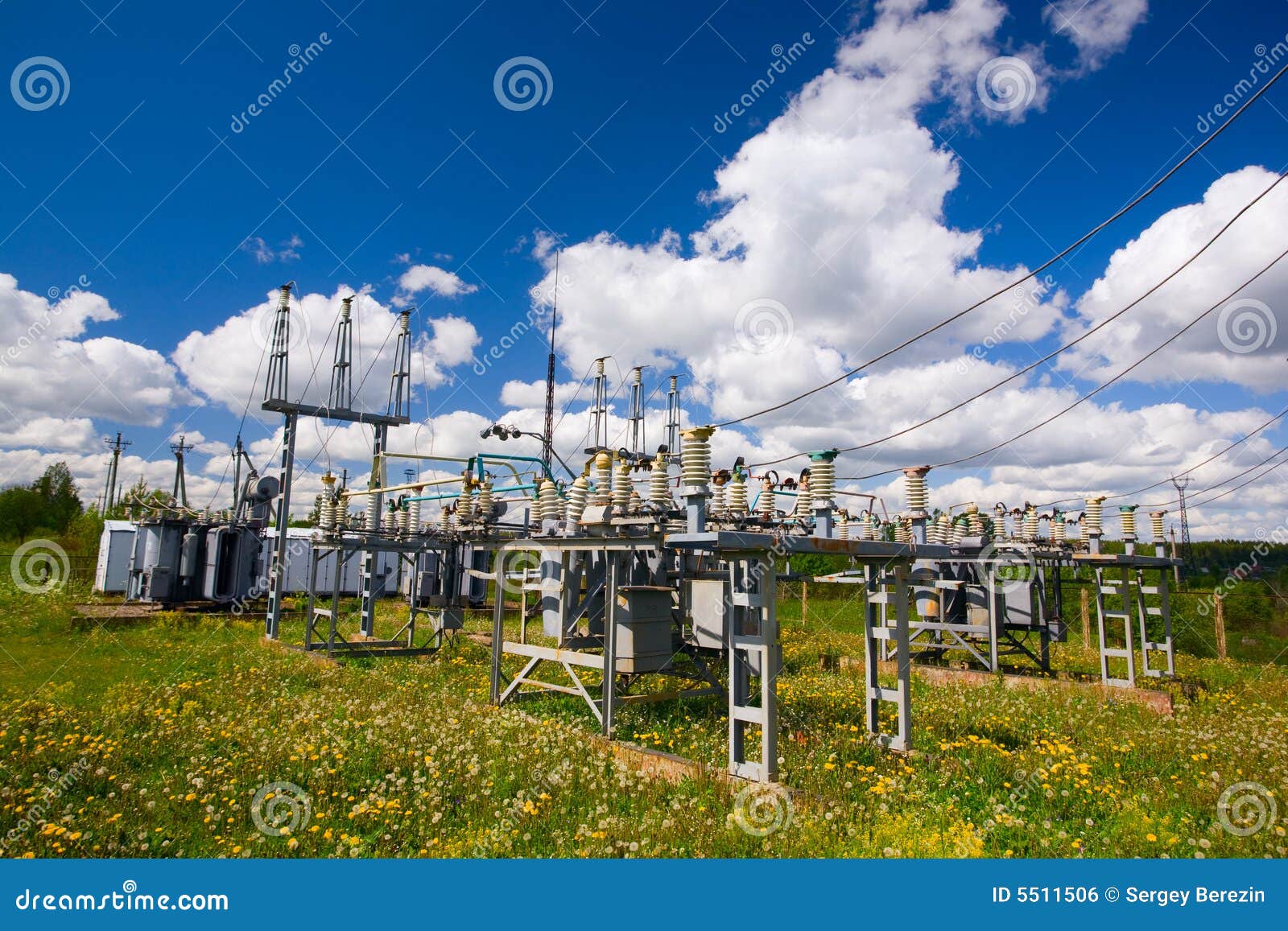 Power substation stock photo. Image of cloud, engineering - 5511506