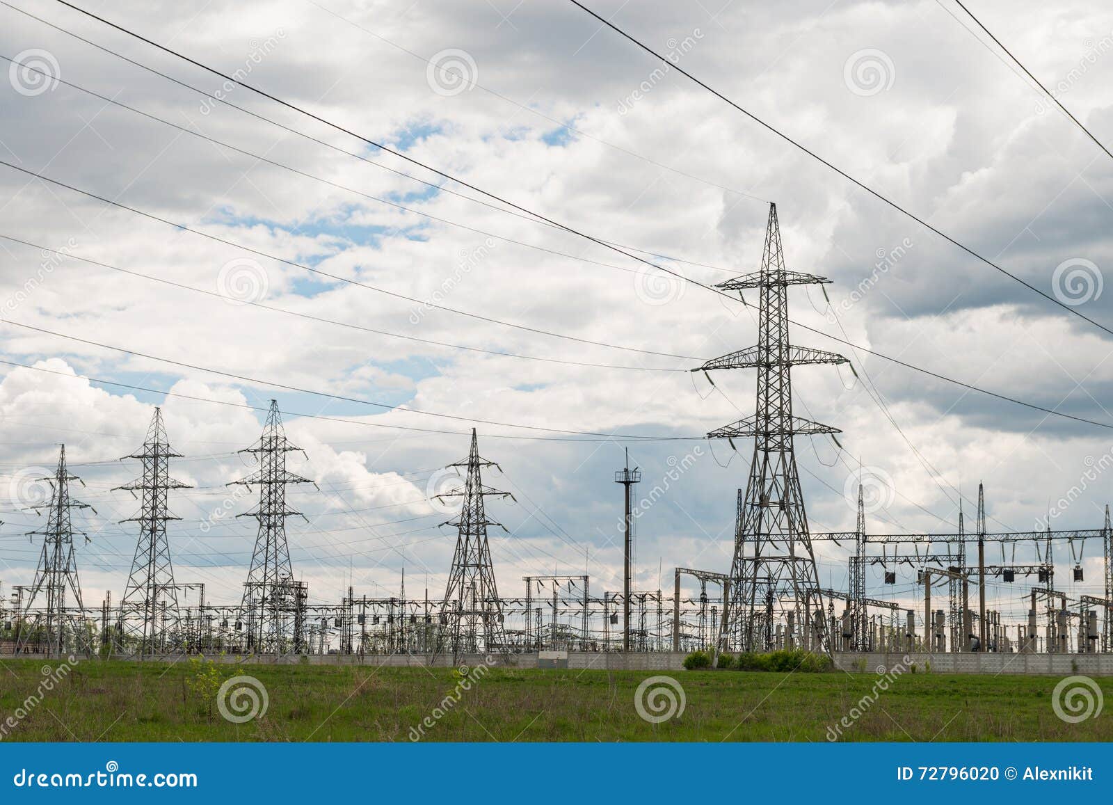Power substation stock photo. Image of environment, distribution - 72796020