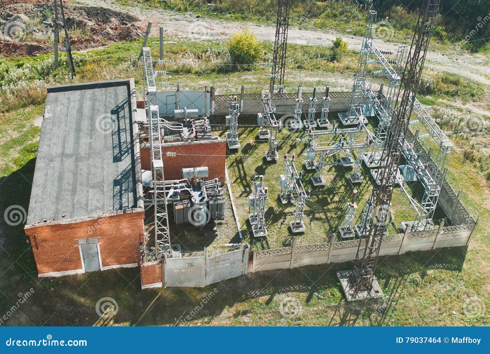 Power substation stock photo. Image of infrastructure - 79037464