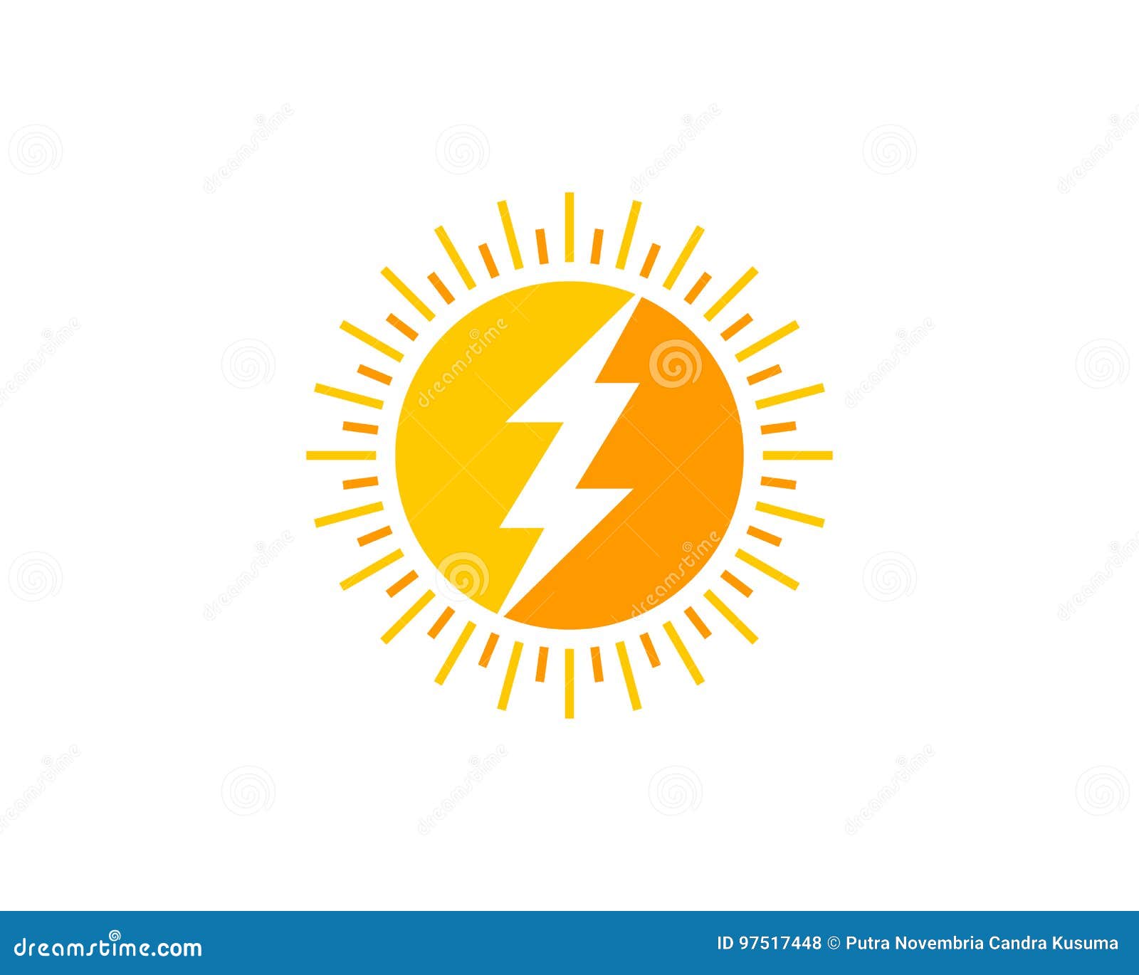 Power Sun Icon Logo Design Element Stock Vector - Illustration of shape ...