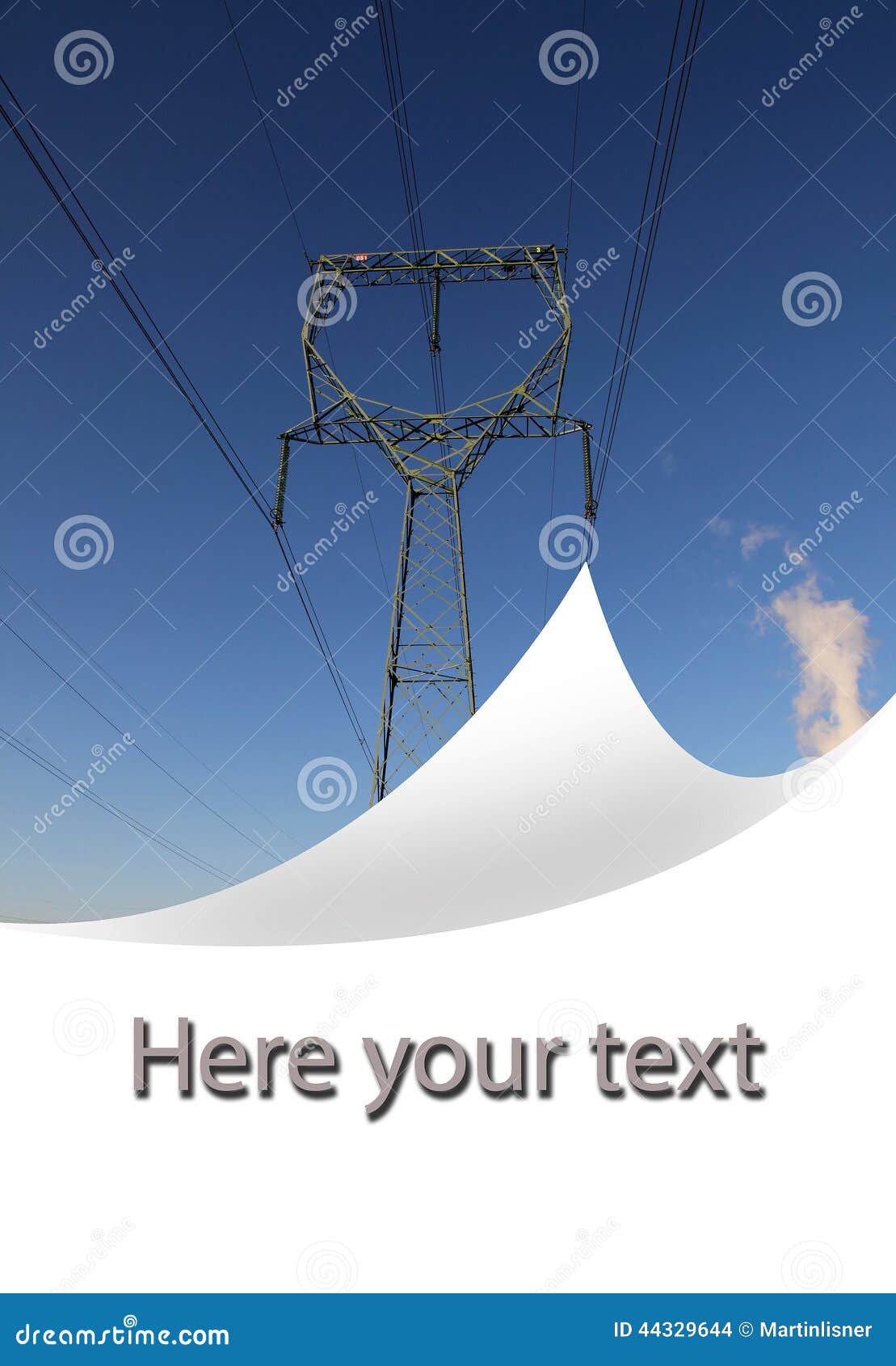 Power Supply,bent Corner of the Page Stock Photo - Image of electric ...