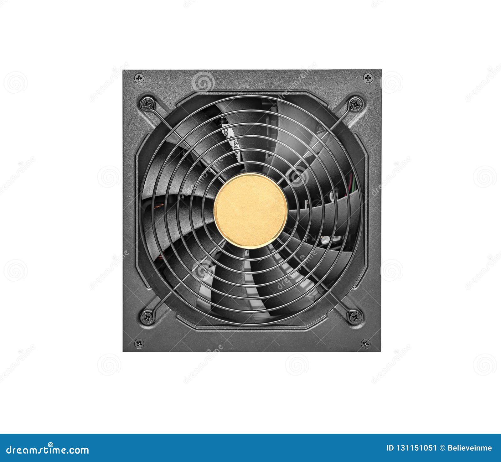 Power Supply for Computer Isolated on White Background. Stock Image ...