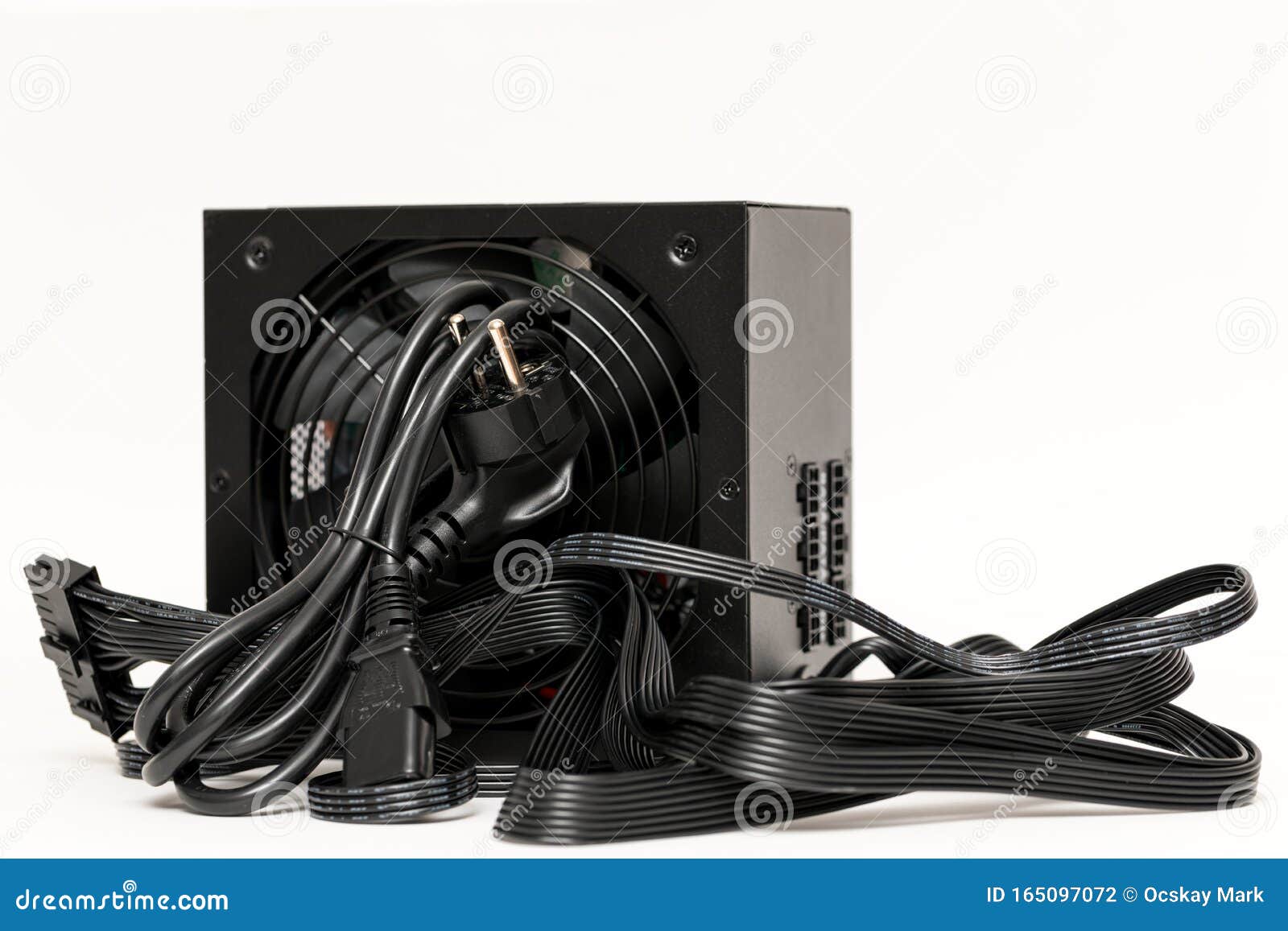Power supply for computer stock photo. Image of electrical - 165097072