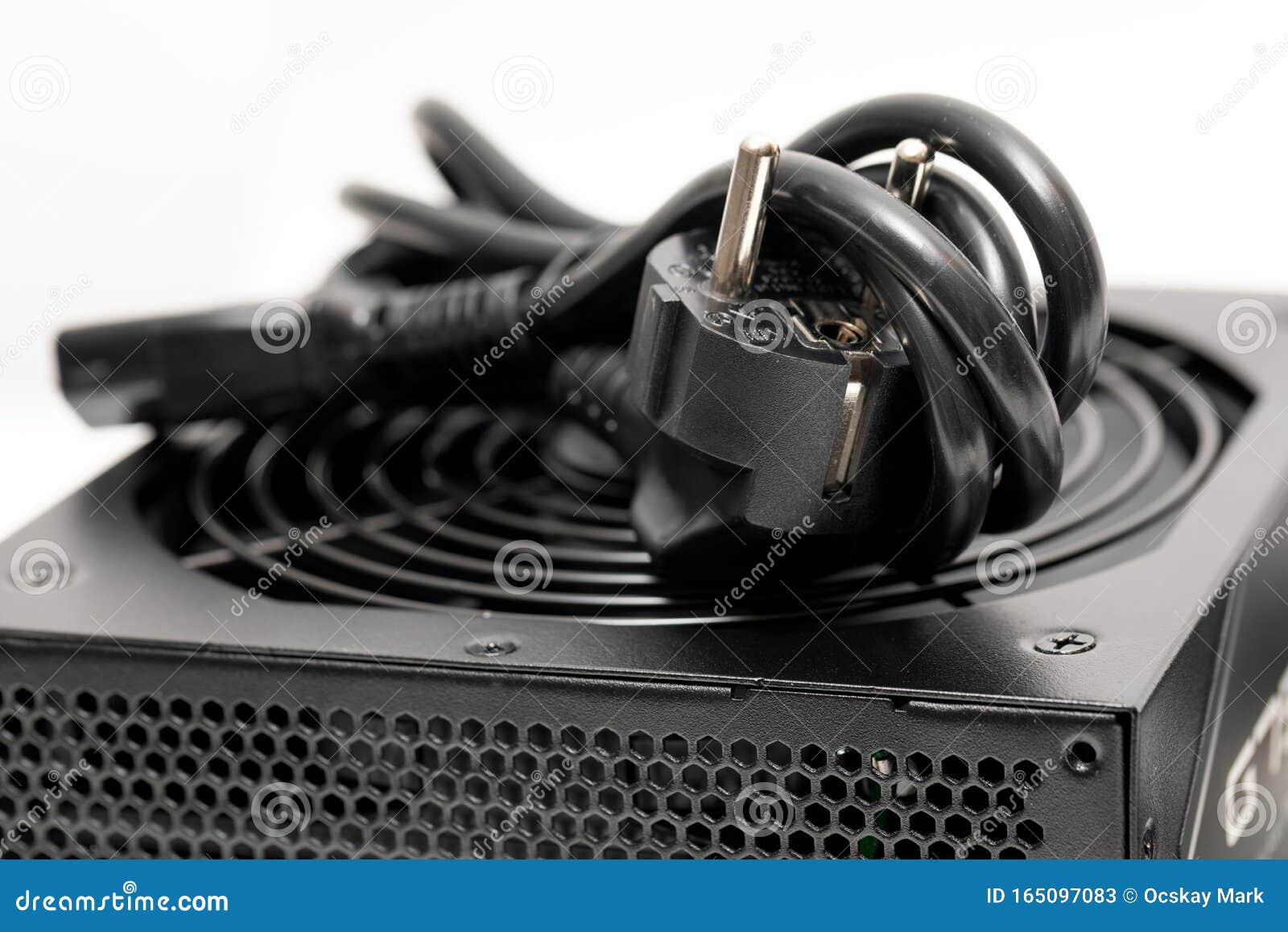 Power supply for computer stock image. Image of panel - 165097083