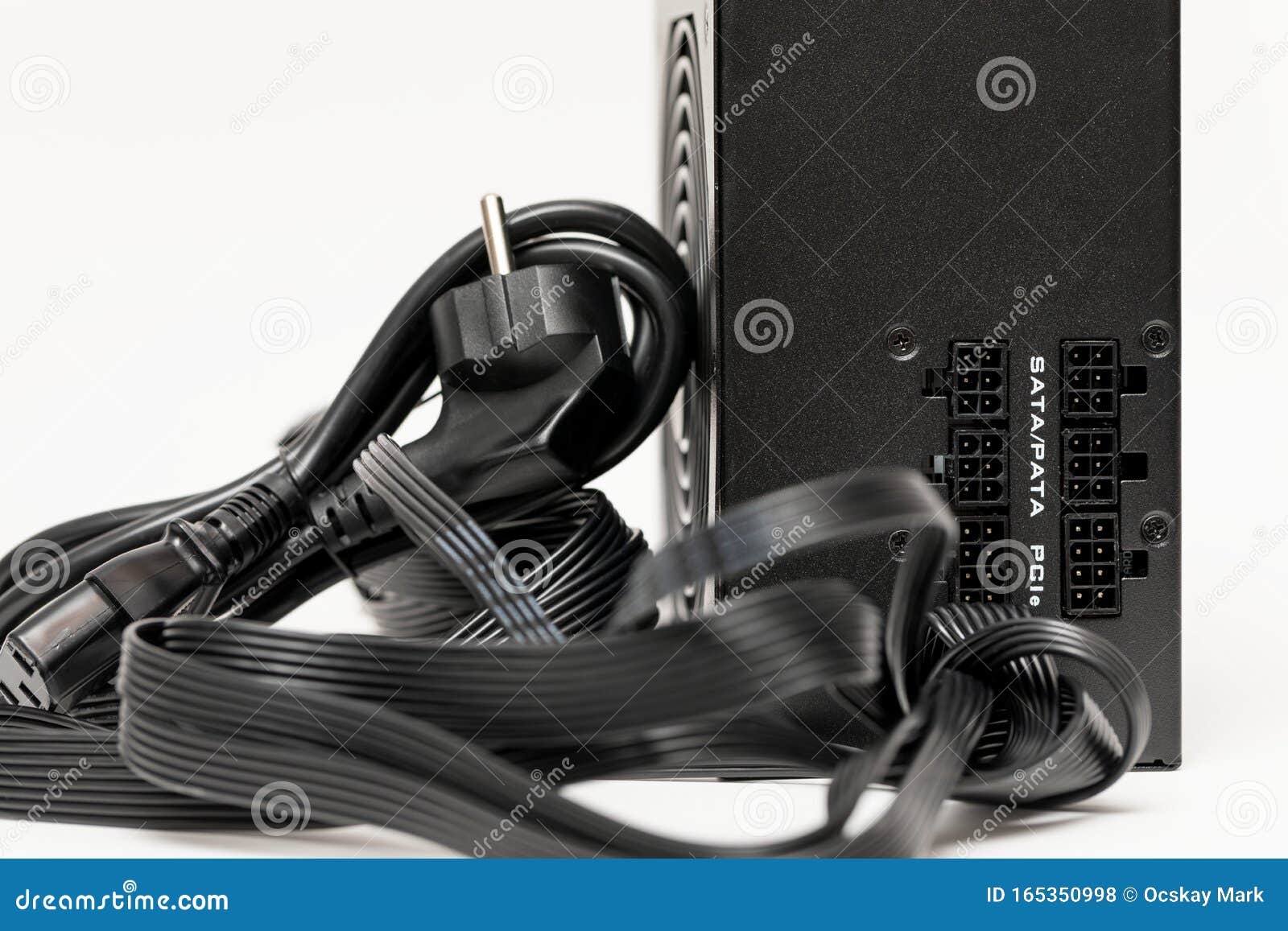 Power supply for computer stock photo. Image of electronic - 165350998