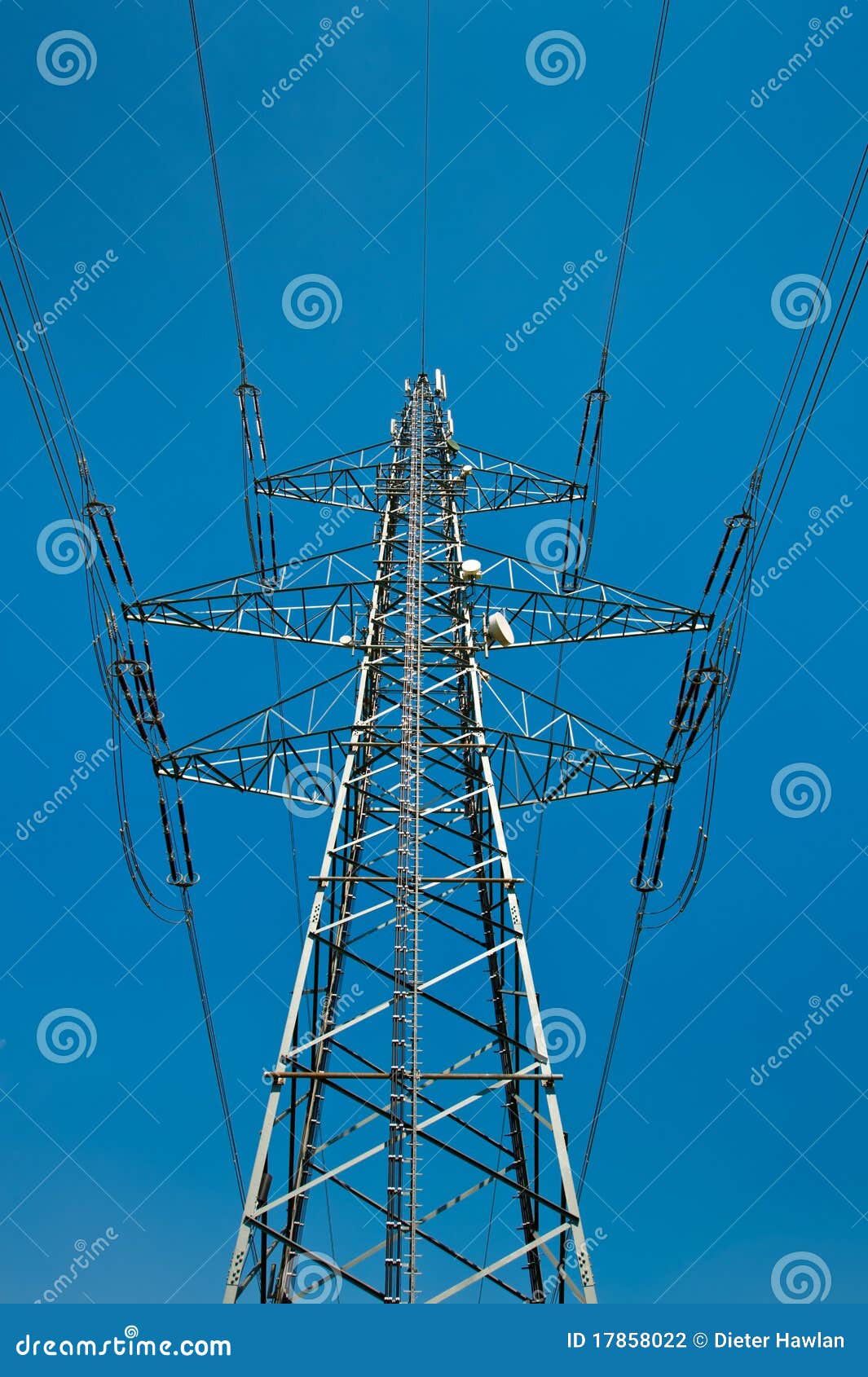 Power Supply Line stock photo. Image of clear, insulator - 17858022