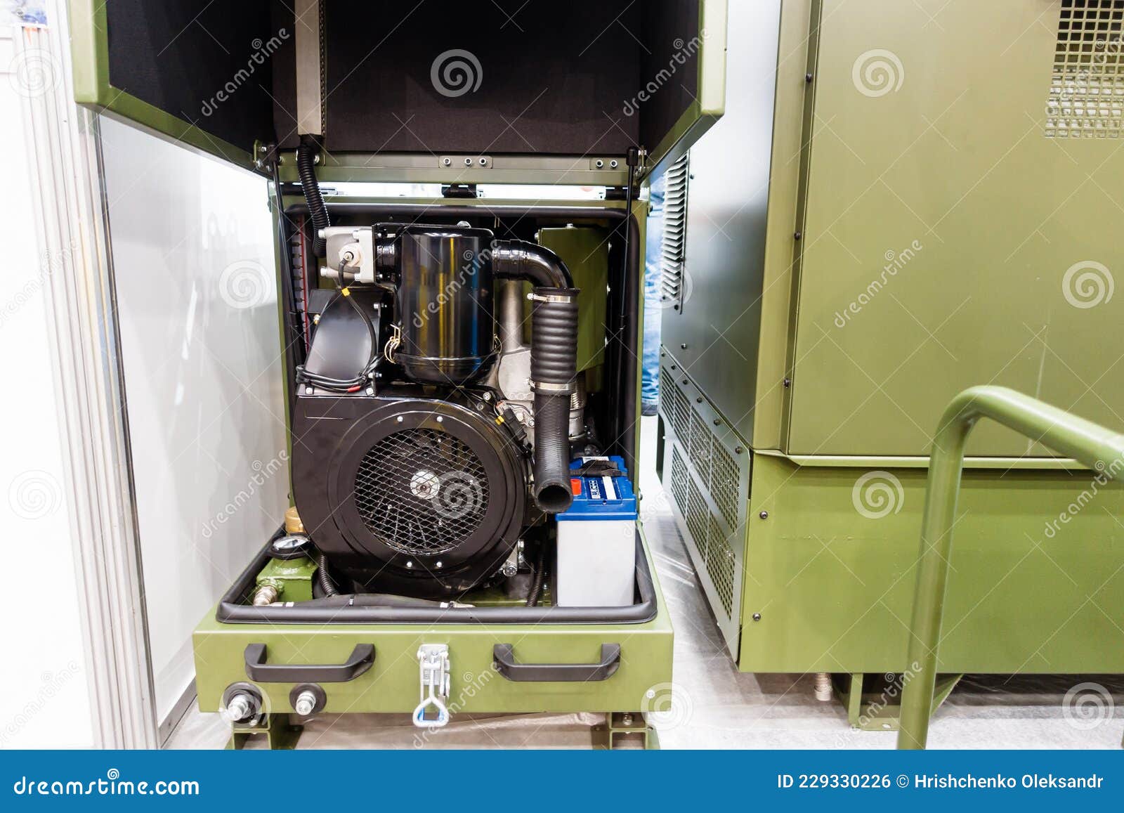 Power Supply System. Diesel Generator Set Stock Photo - Image of ...