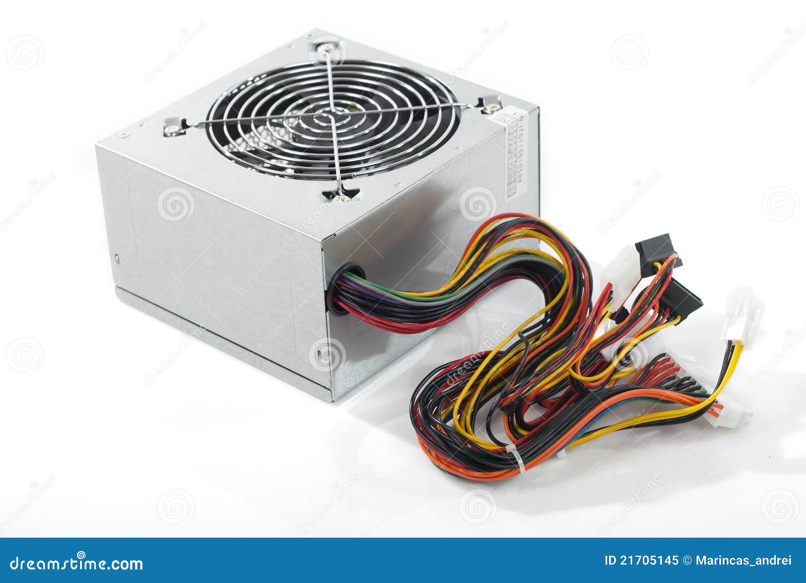 Power supply unit stock image. Image of component, silver - 21705145