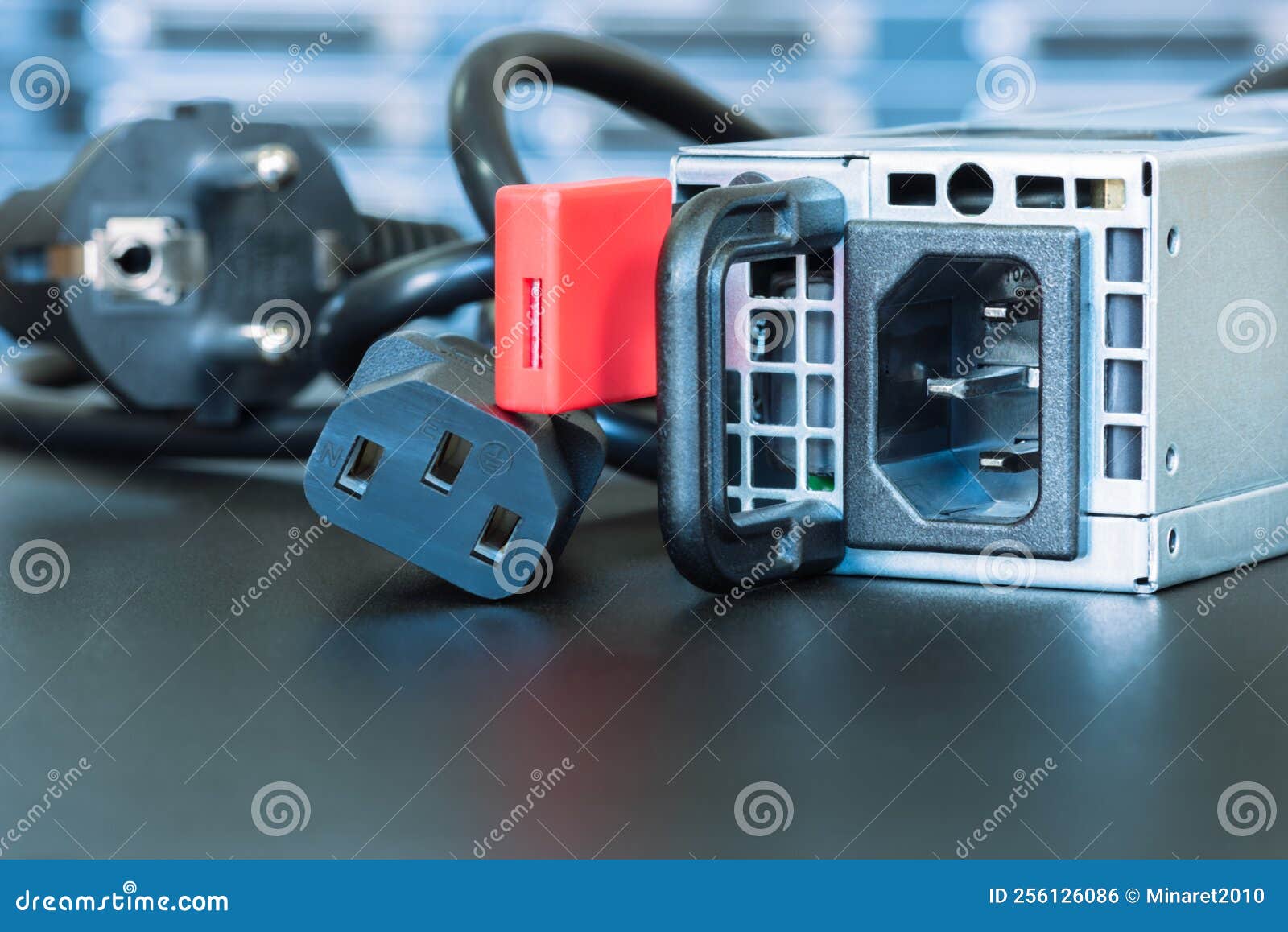Power Supply Unit and AC Cable Stock Photo - Image of service, outlet ...