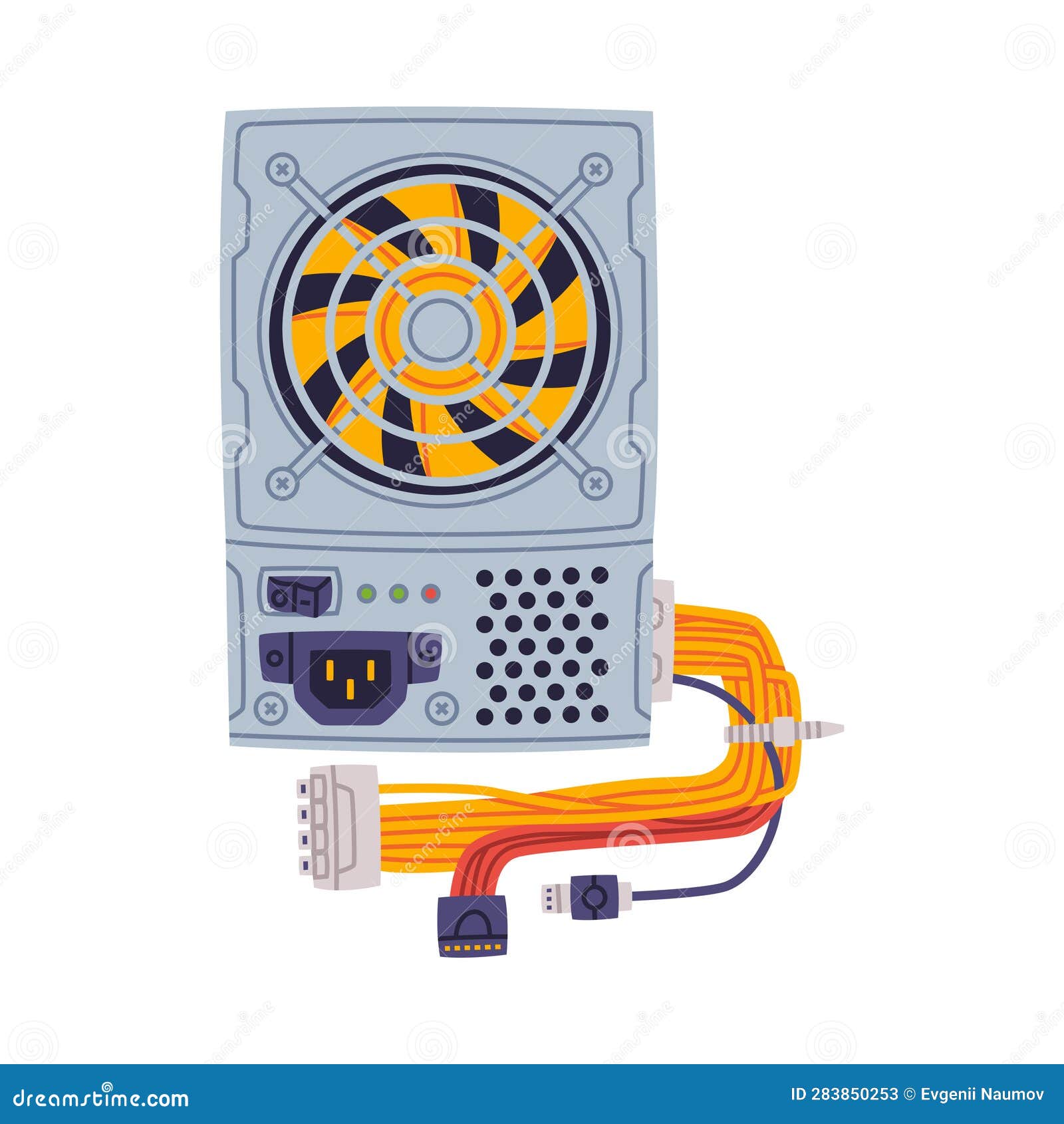 Power Supply Unit As Personal Computer Accessory and Component for ...