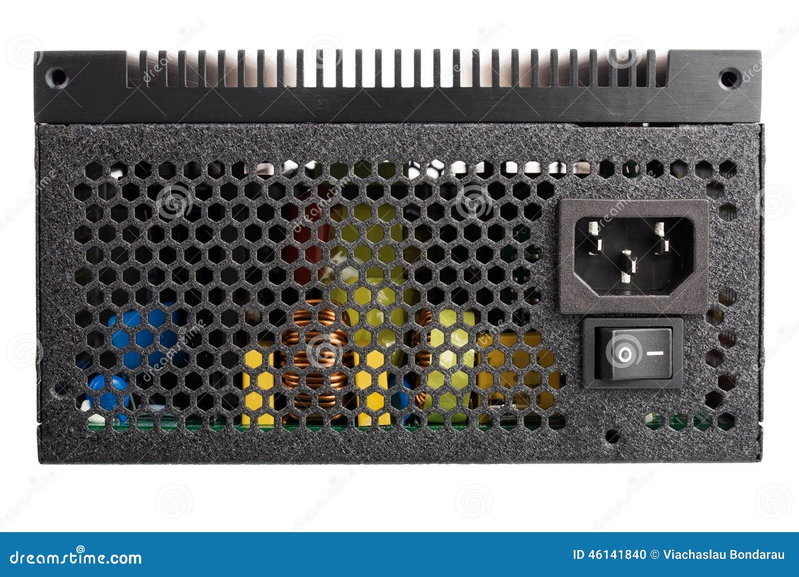 The Power Supply Unit of Personal Computer Stock Photo - Image of cable ...