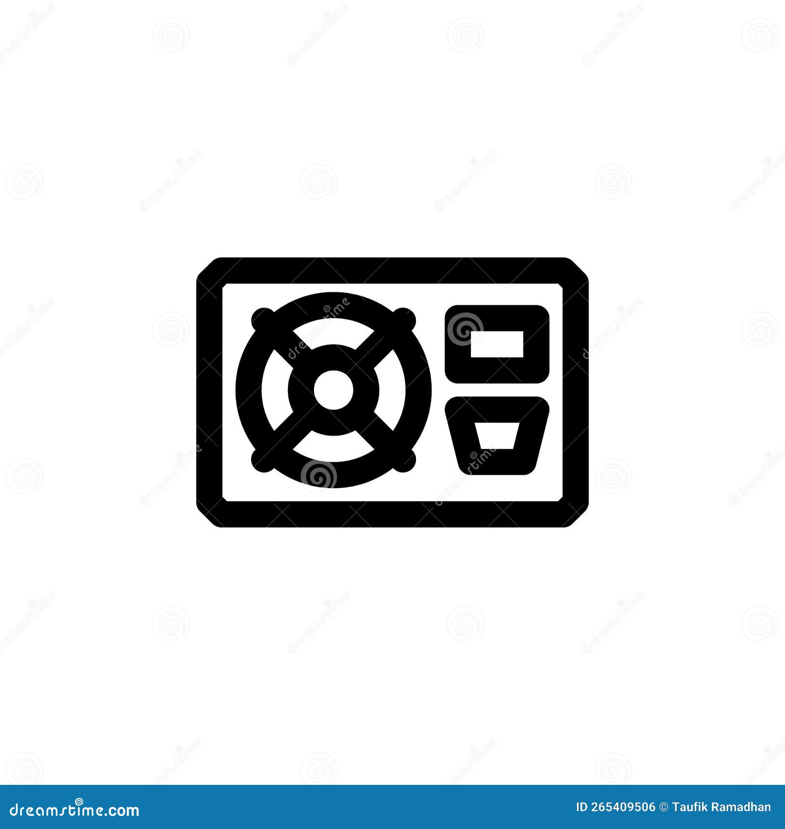 Power Supply Vector Icon. Computer Component Icon Outline Style ...