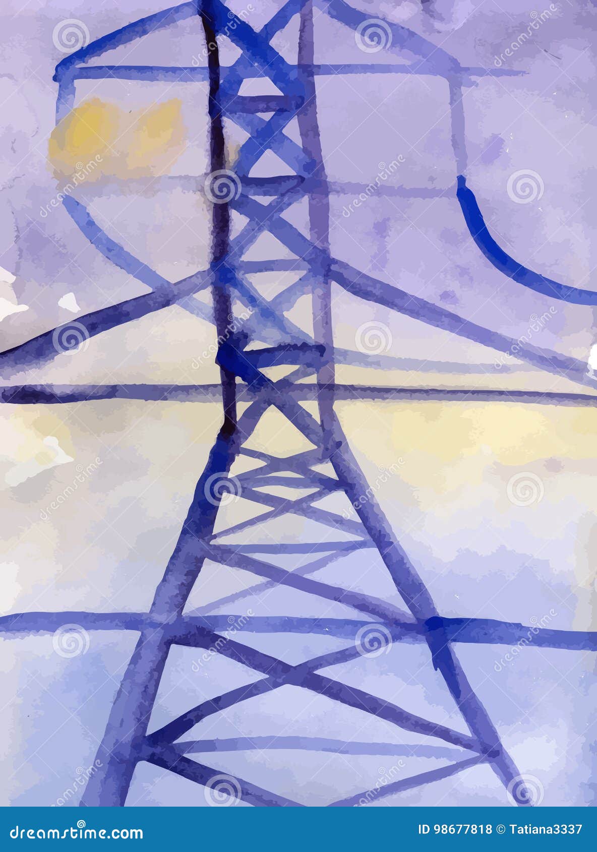 Power Support, Painted in Watercolor Stock Vector - Illustration of ...