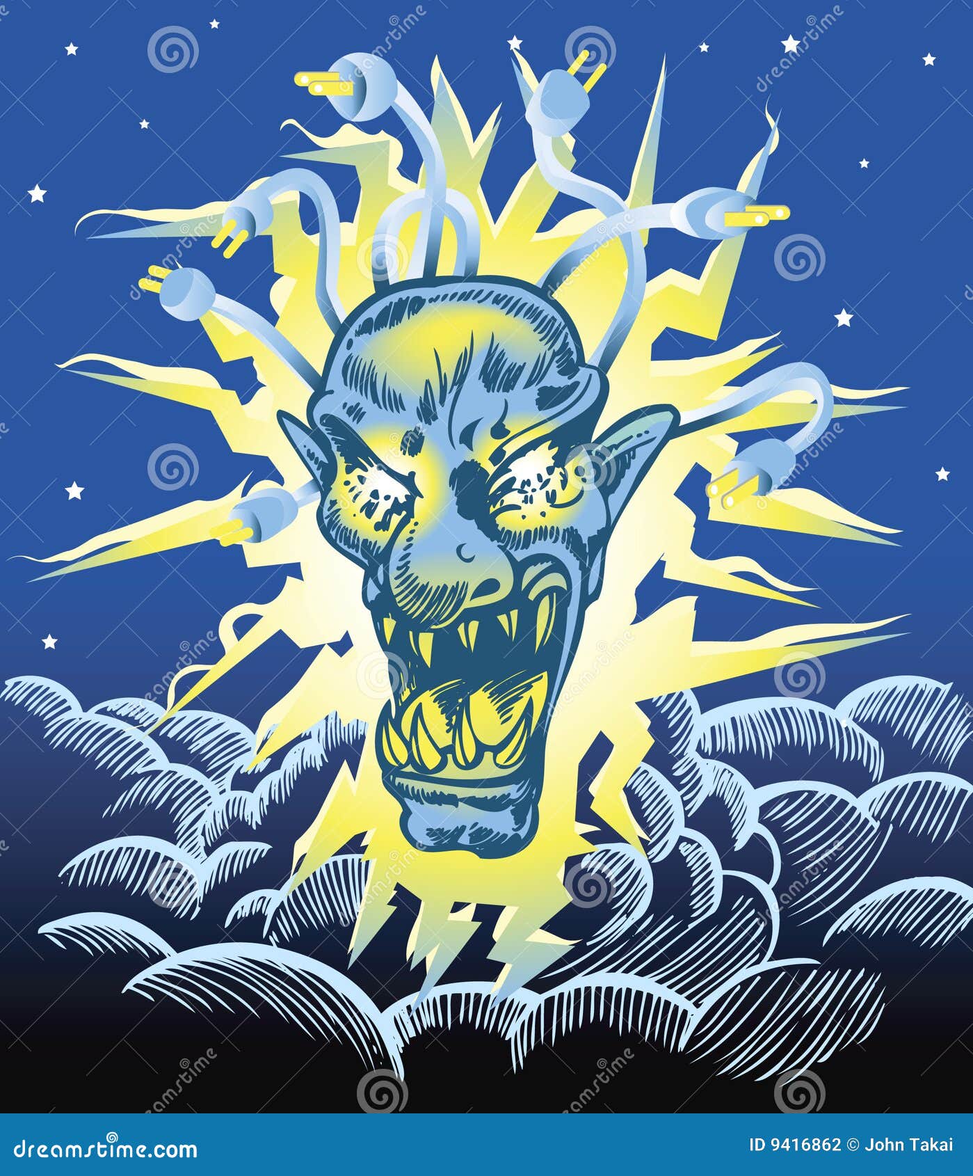 Power Surge Monster Stock Illustrations – 3 Power Surge Monster Stock ...