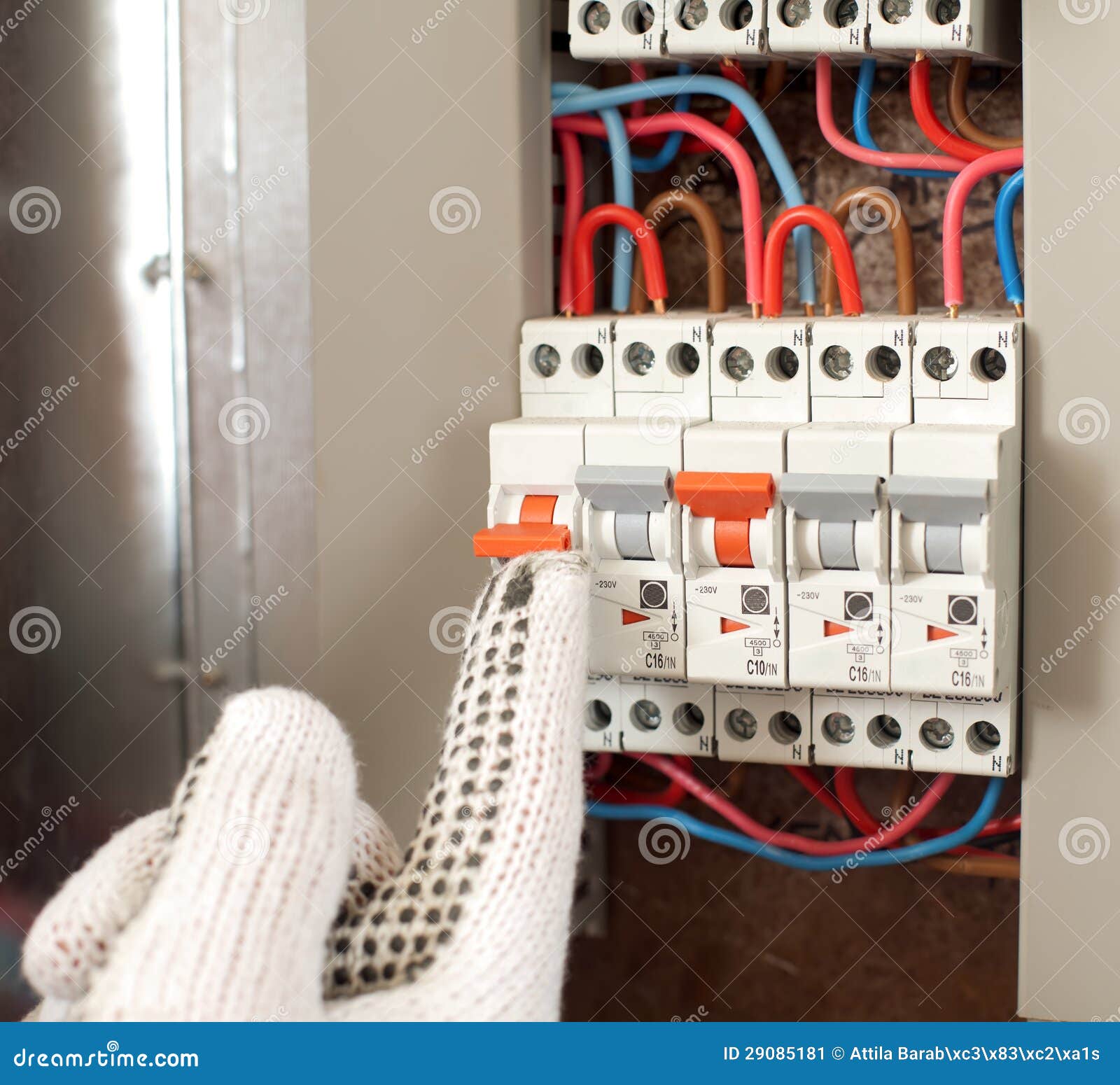 Power switch stock image. Image of distribution, engineer - 29085181