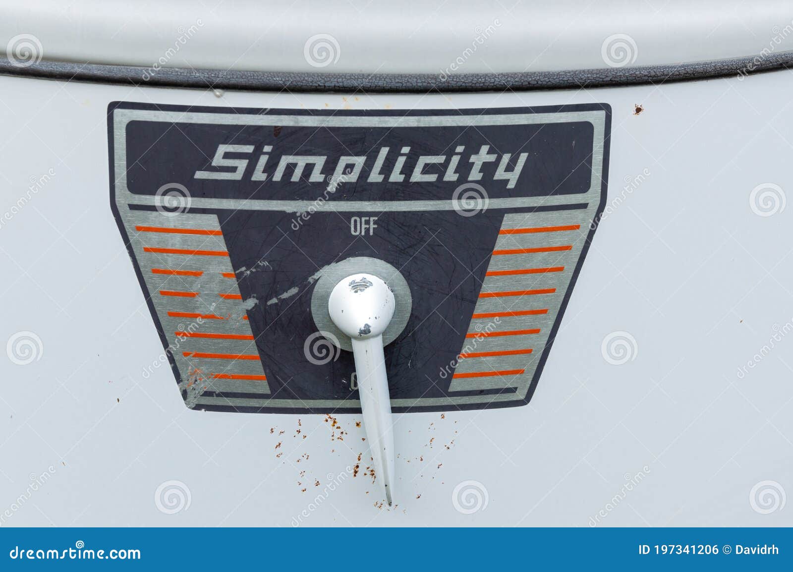 Power Switch on an Antique Simplicity Washing Machine Editorial Photo ...