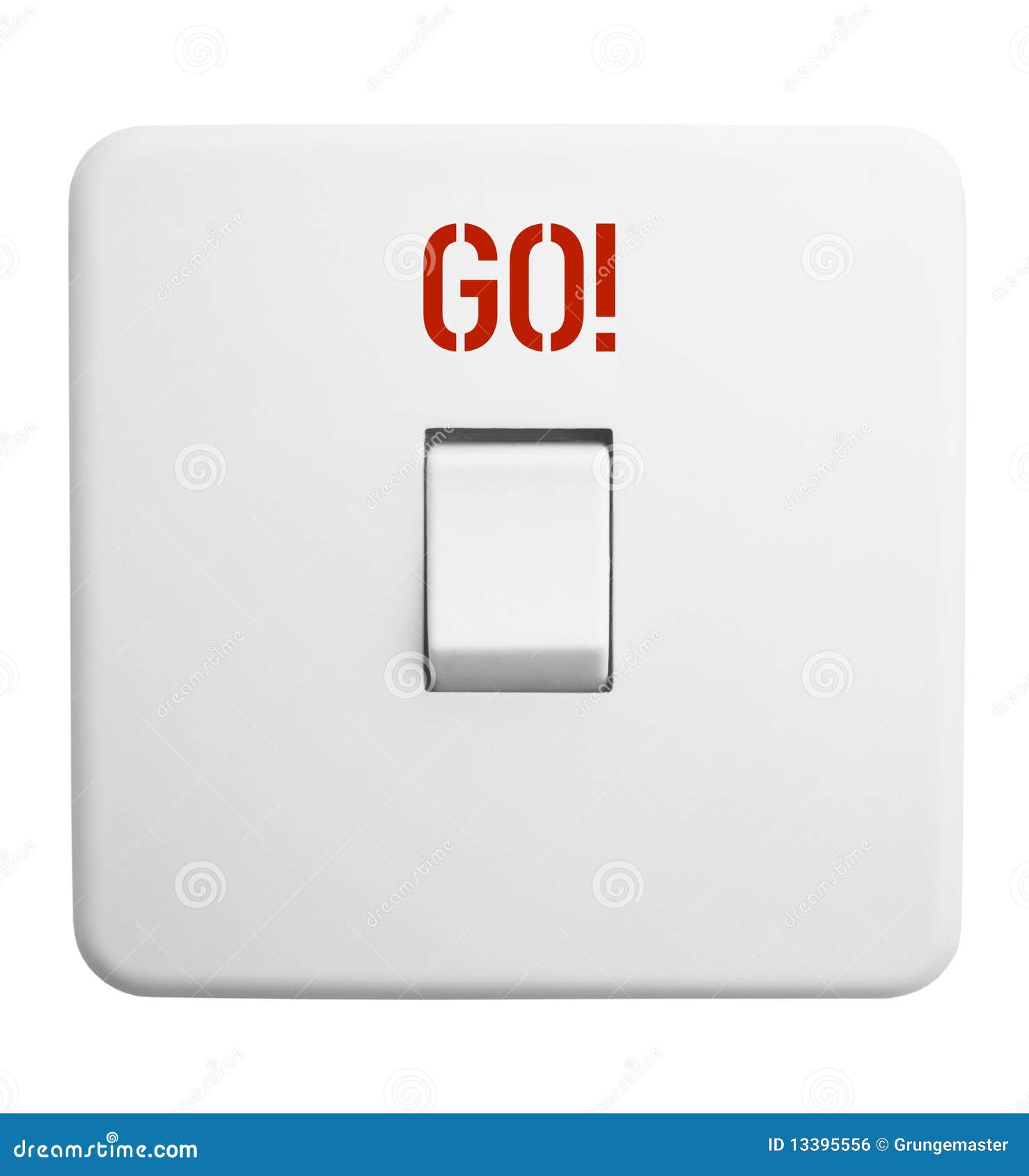 Power Switch with Caption GO! Stock Photo - Image of isolated, shopping ...