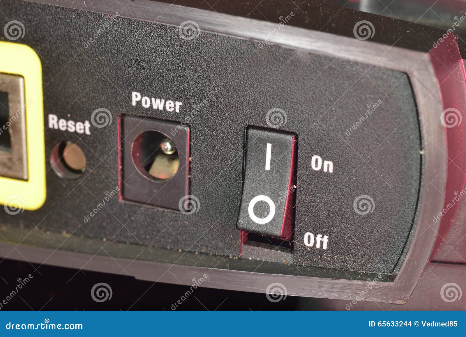 Power switch stock photo. Image of local, computer, area - 65633244