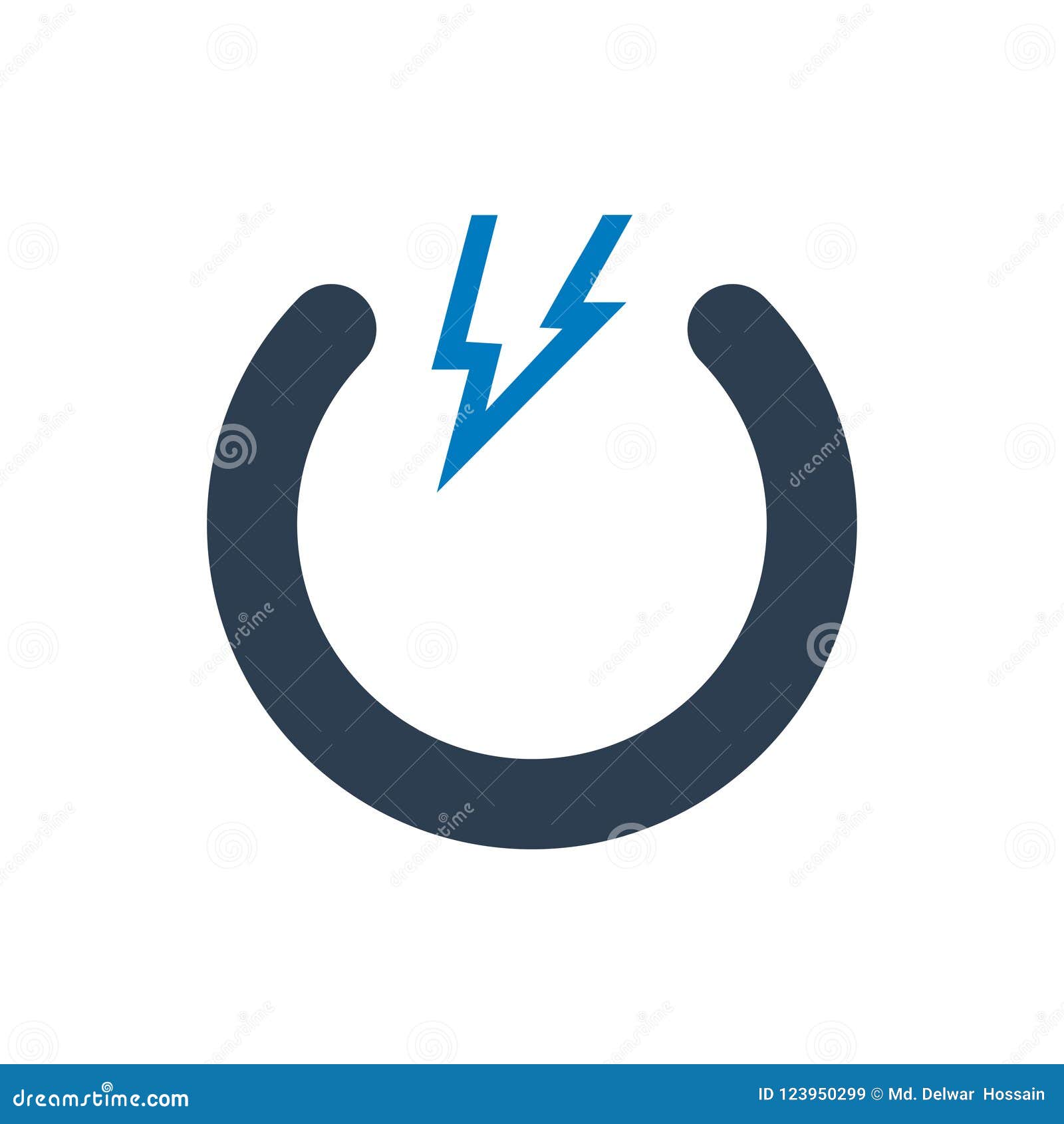 Power Switch Icon stock vector. Illustration of power - 123950299