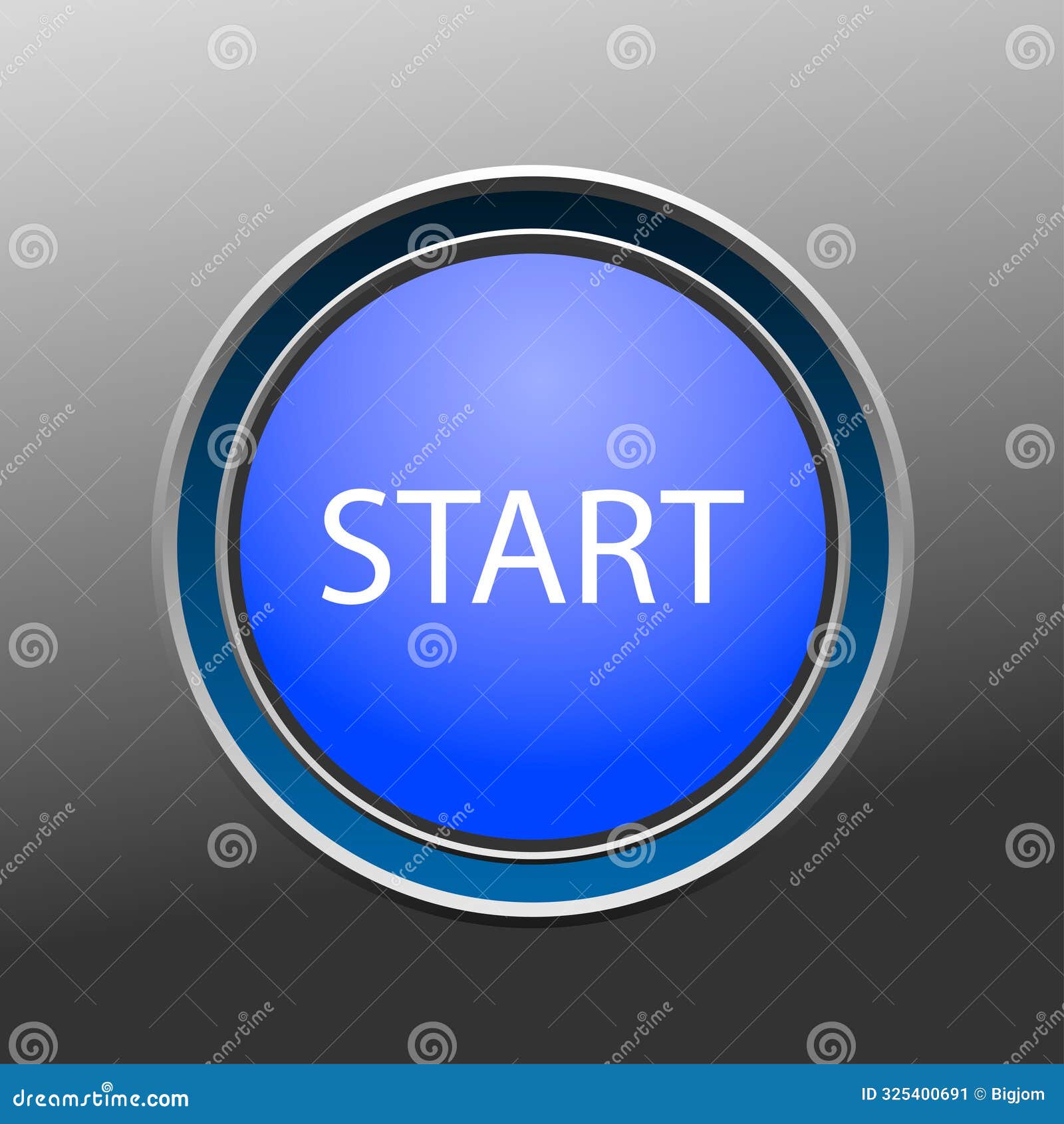 Power Switch Icons Vector Buttons. START Button Stock Illustration ...