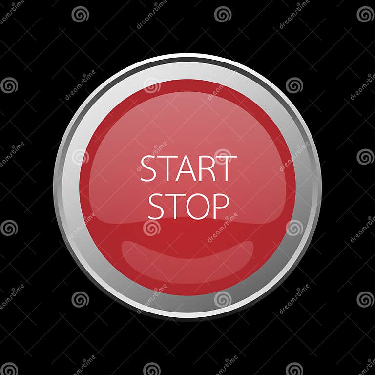 Power Switch Icons Vector Buttons. START STOP Button Stock Vector ...