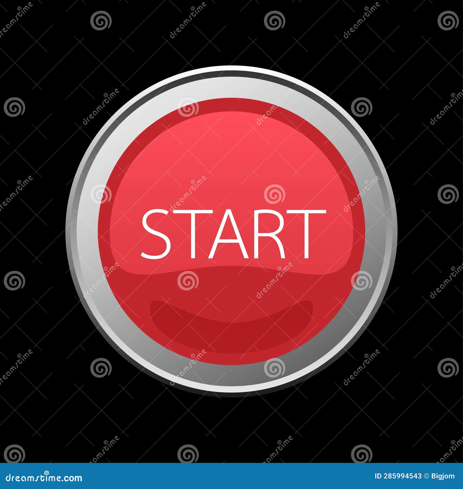 Power Switch Icons Vector Buttons. START STOP Button Stock Vector ...