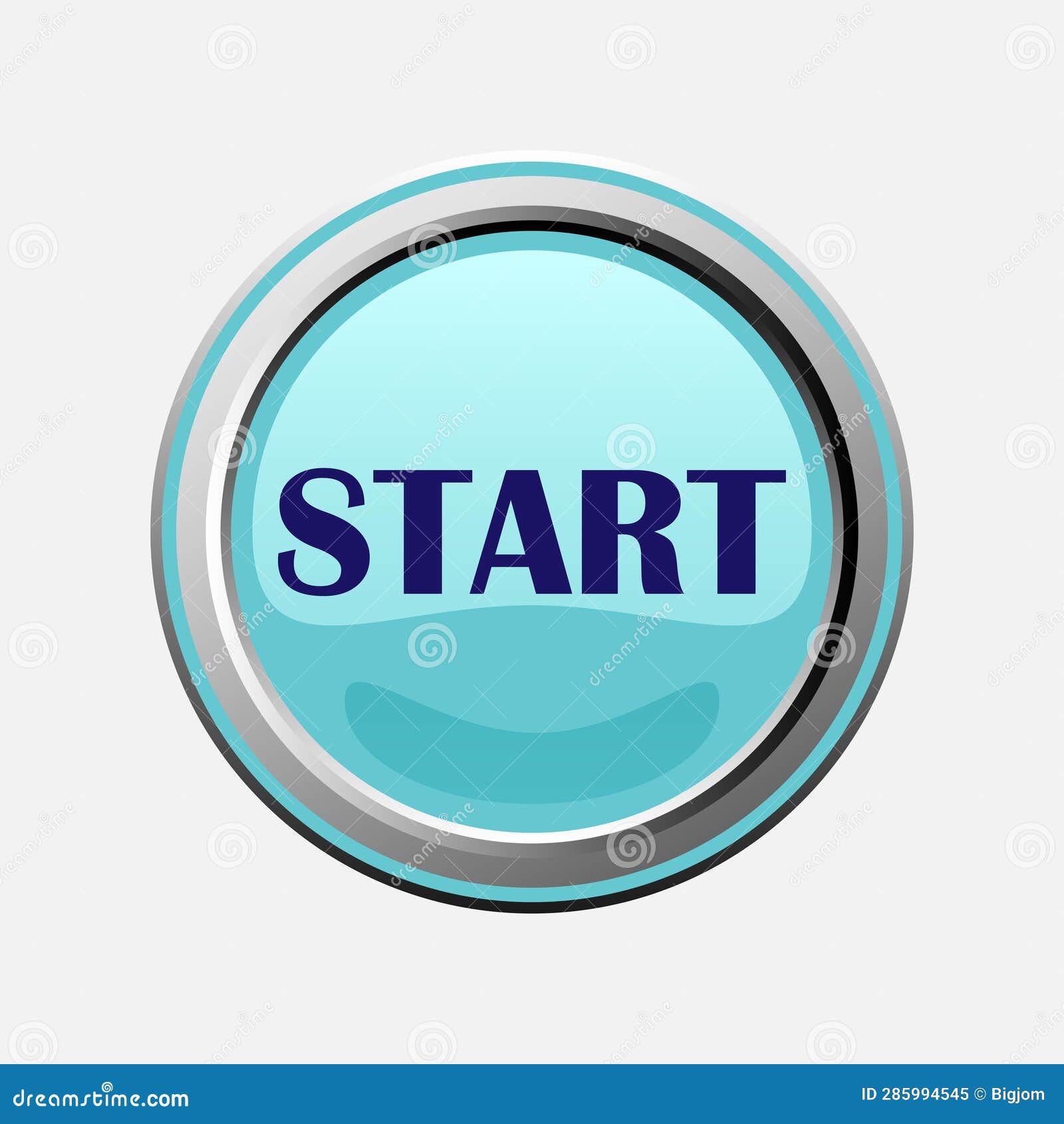 Power Switch Icons Vector Buttons. START STOP Button Stock Illustration ...