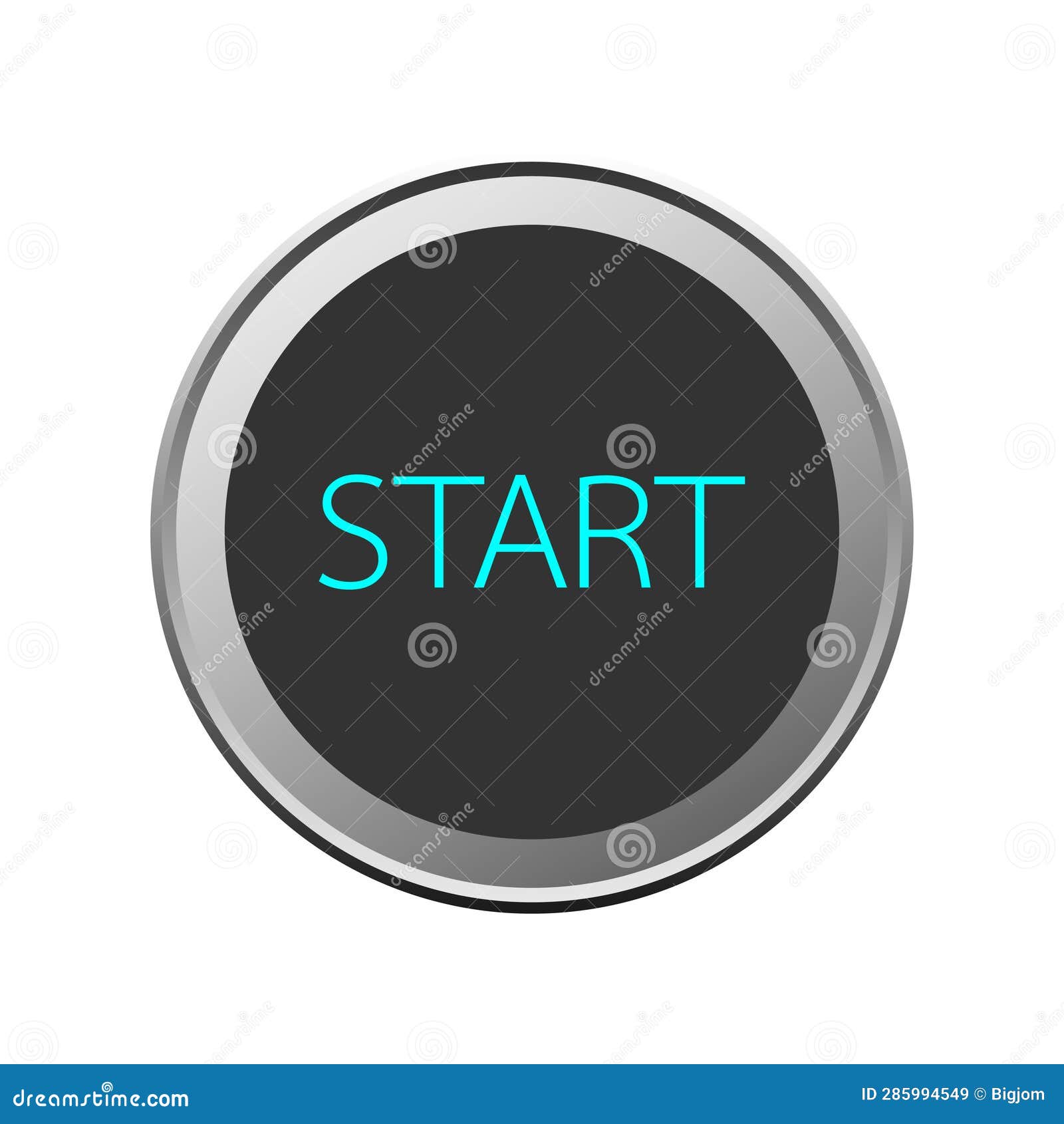 Power Switch Icons Vector Buttons. START STOP Button Stock Vector ...