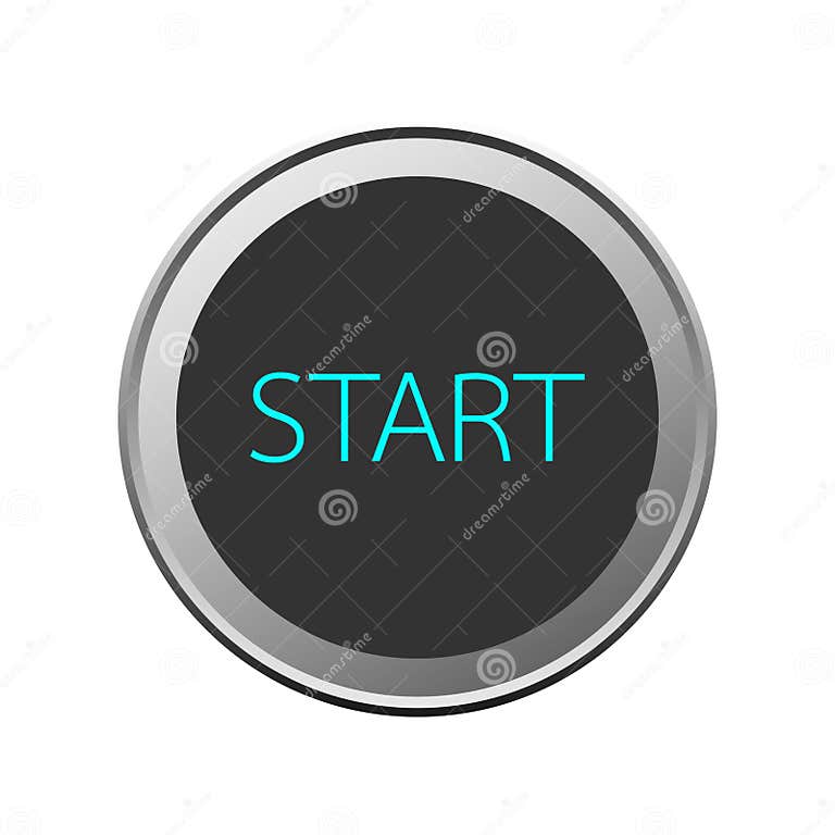 Power Switch Icons Vector Buttons. START STOP Button Stock Illustration ...