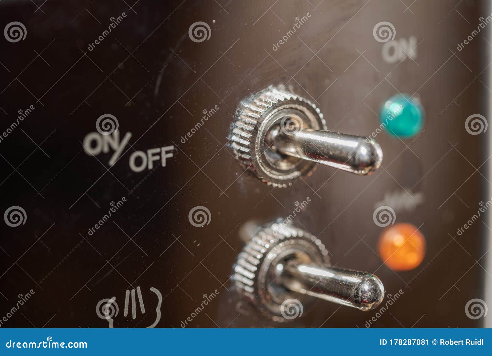 Power Switch Lever on High Quality Espresso Machine Stock Image - Image ...