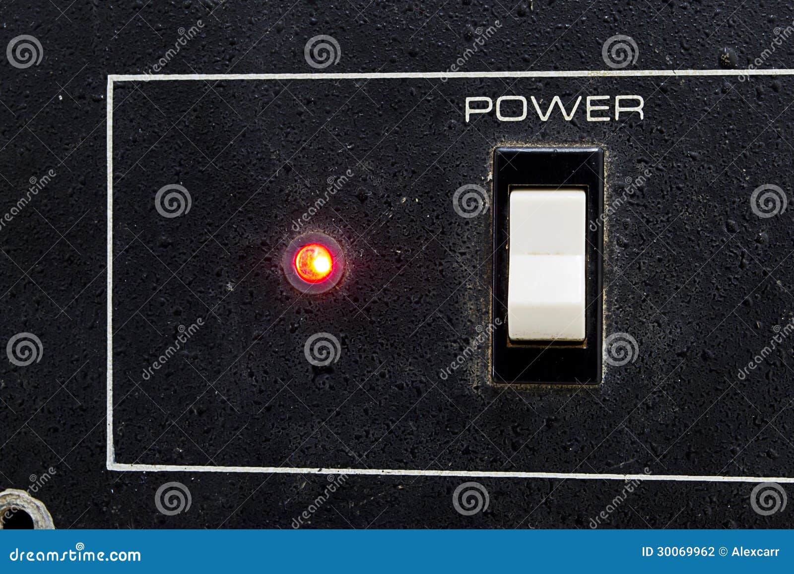 Power switch on or off stock photo. Image of driver, power - 30069962