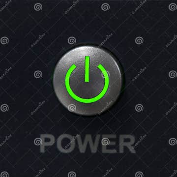 Power switch push button. stock photo. Image of round - 62705266