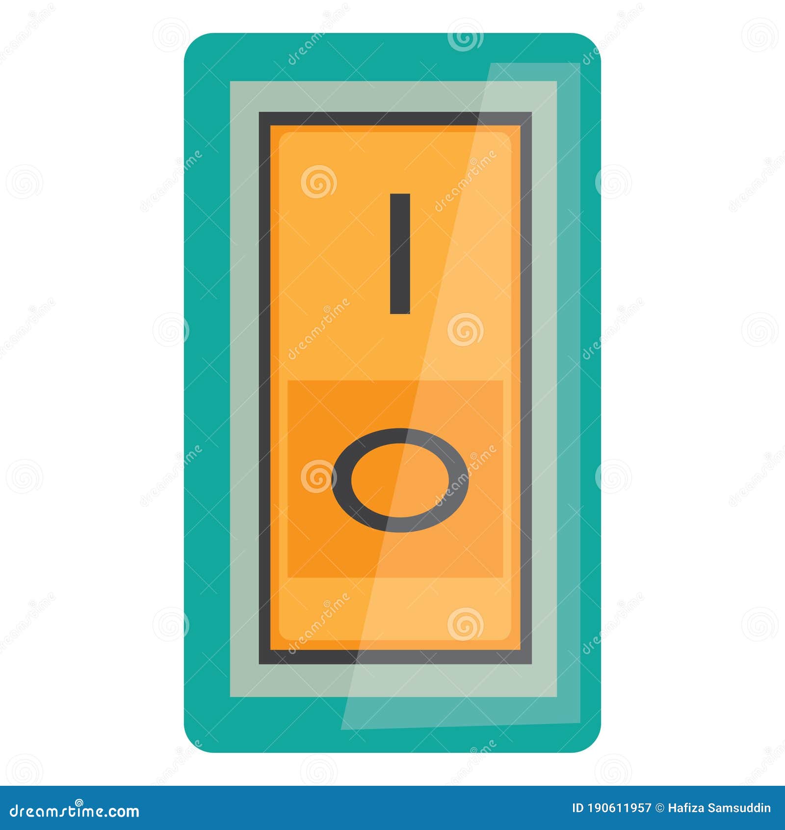 Power Switch. Vector Illustration Decorative Design Stock Vector ...