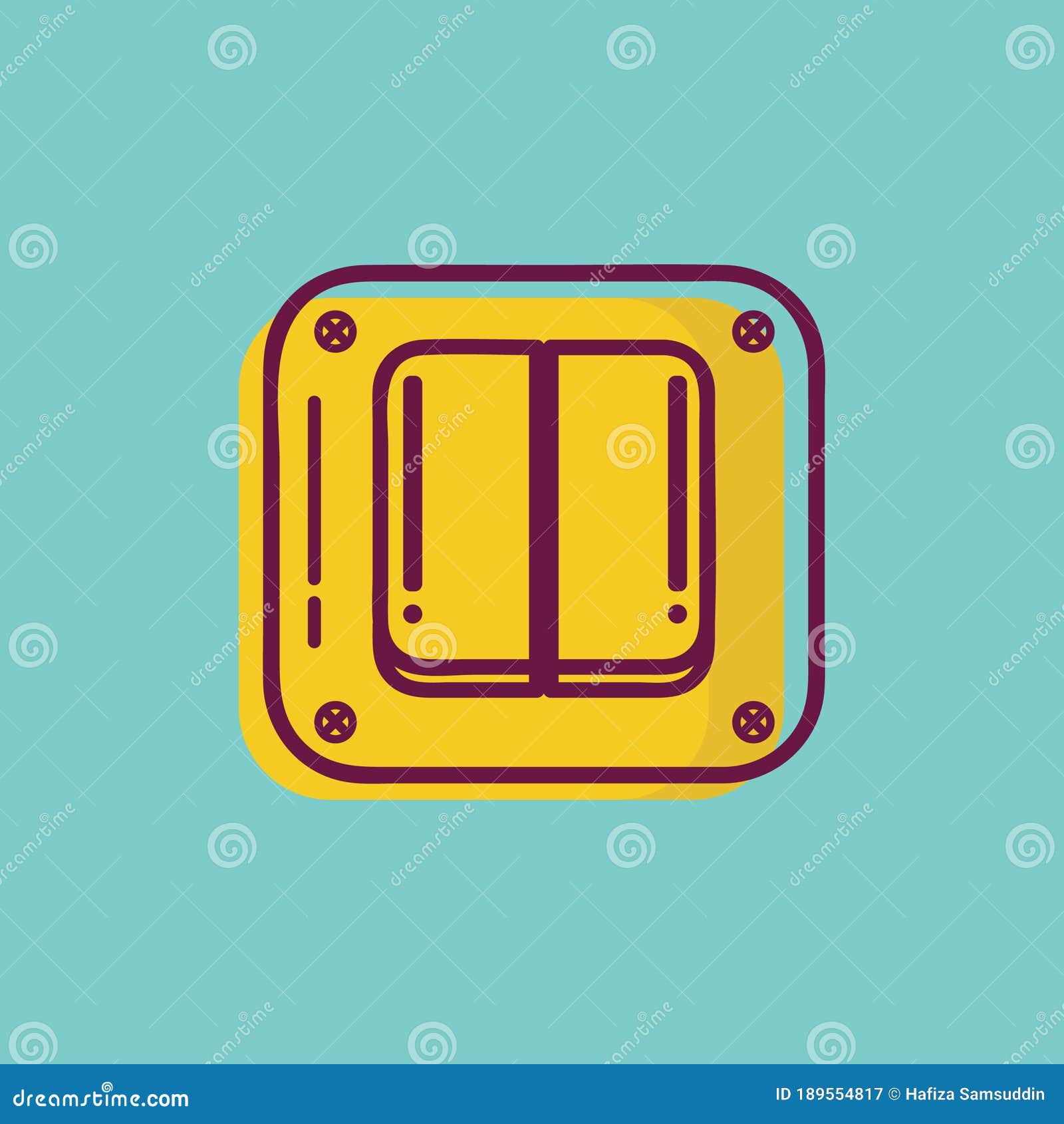 Power Switch. Vector Illustration Decorative Design Stock Vector ...