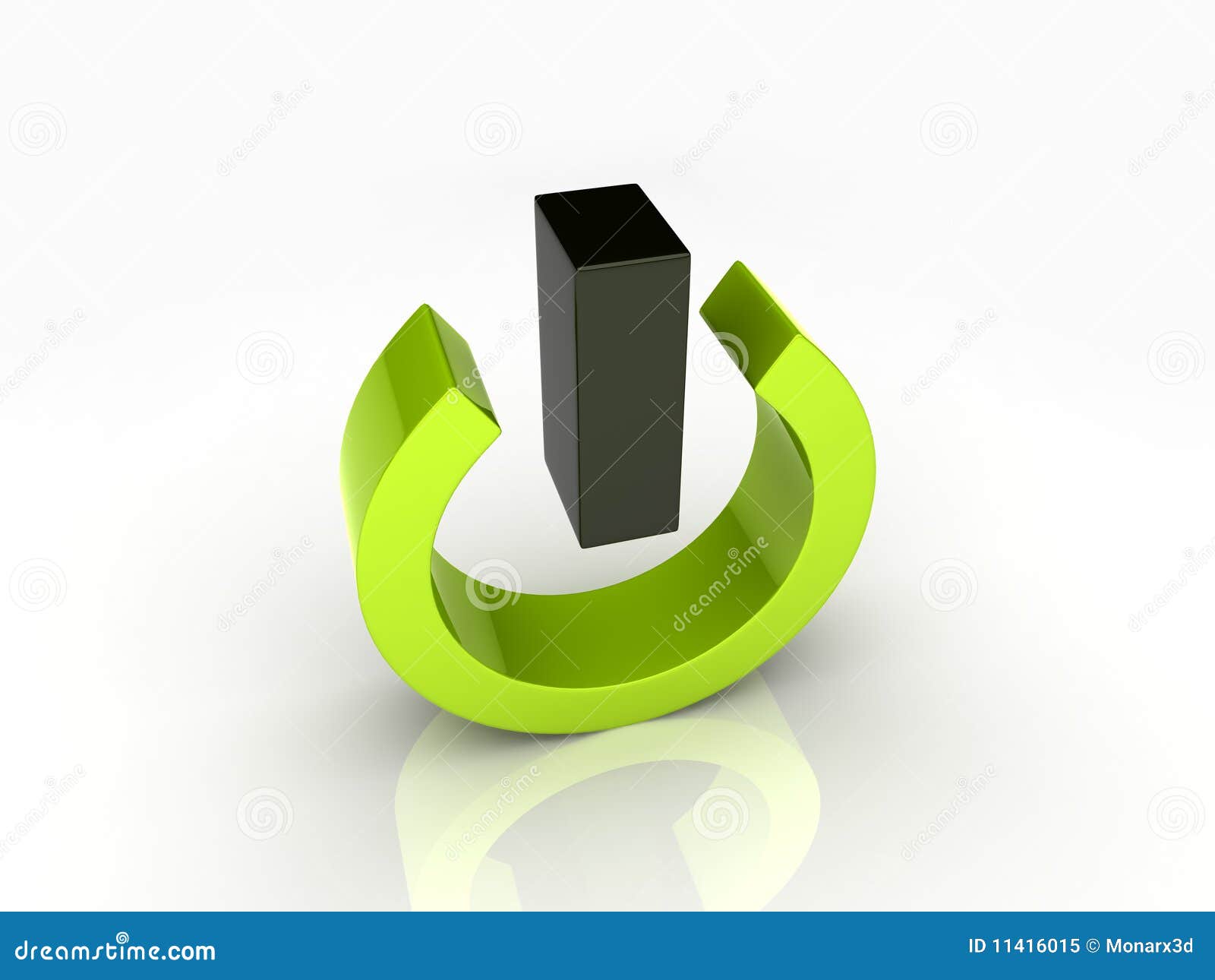 Power symbol stock illustration. Illustration of square - 11416015