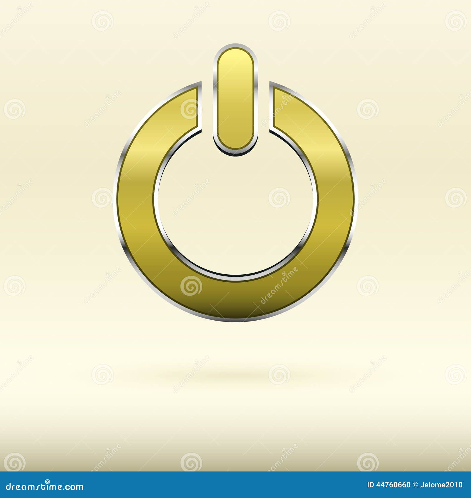 Power symbol stock vector. Illustration of round, background - 44760660