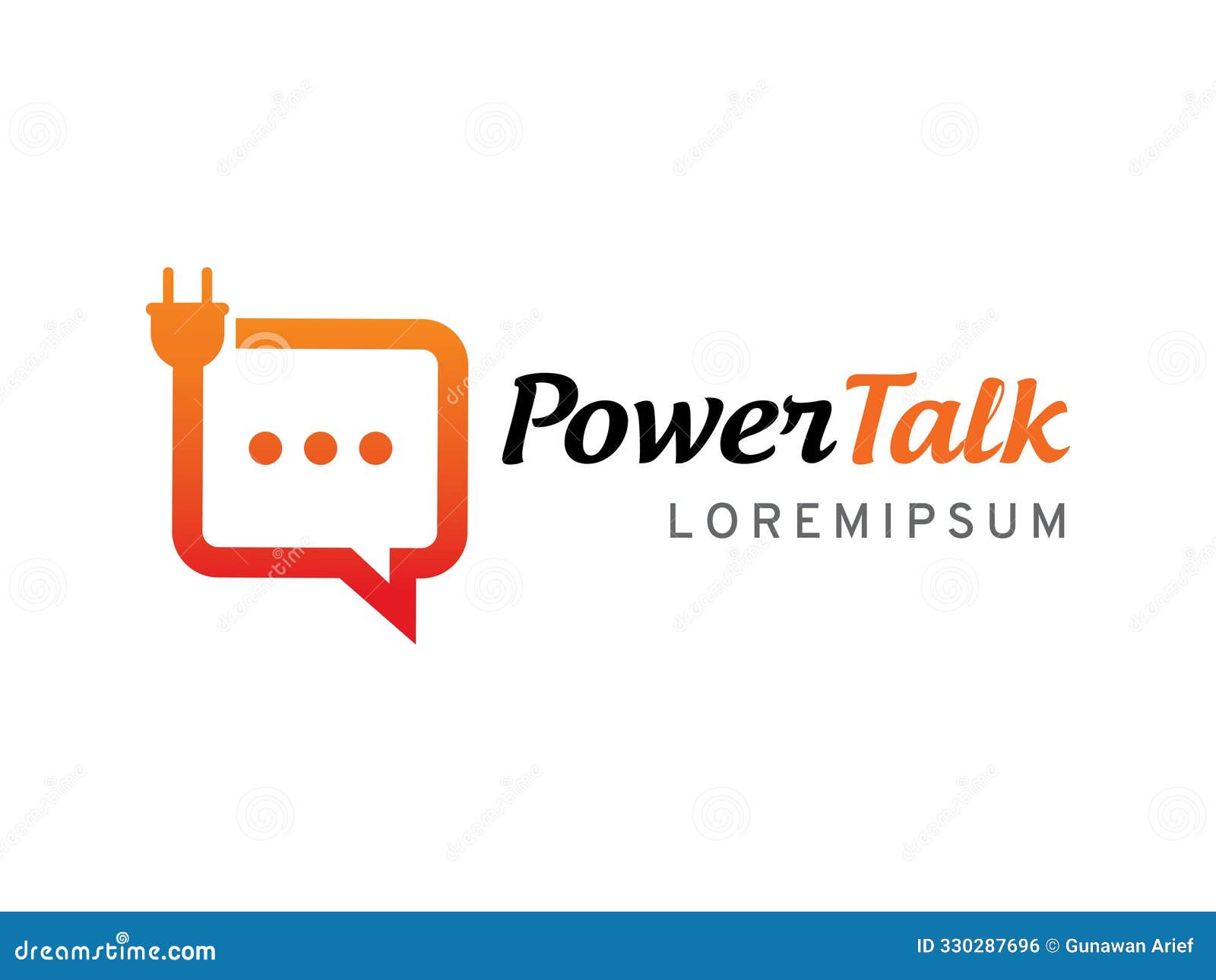 Power Talk Logo Symbol or Icon Template Stock Vector - Illustration of ...
