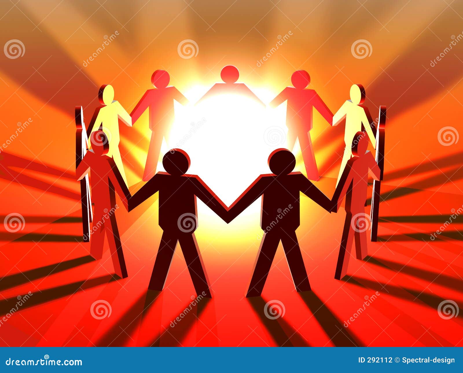 Power of Teamwork stock illustration. Illustration of organization - 292112