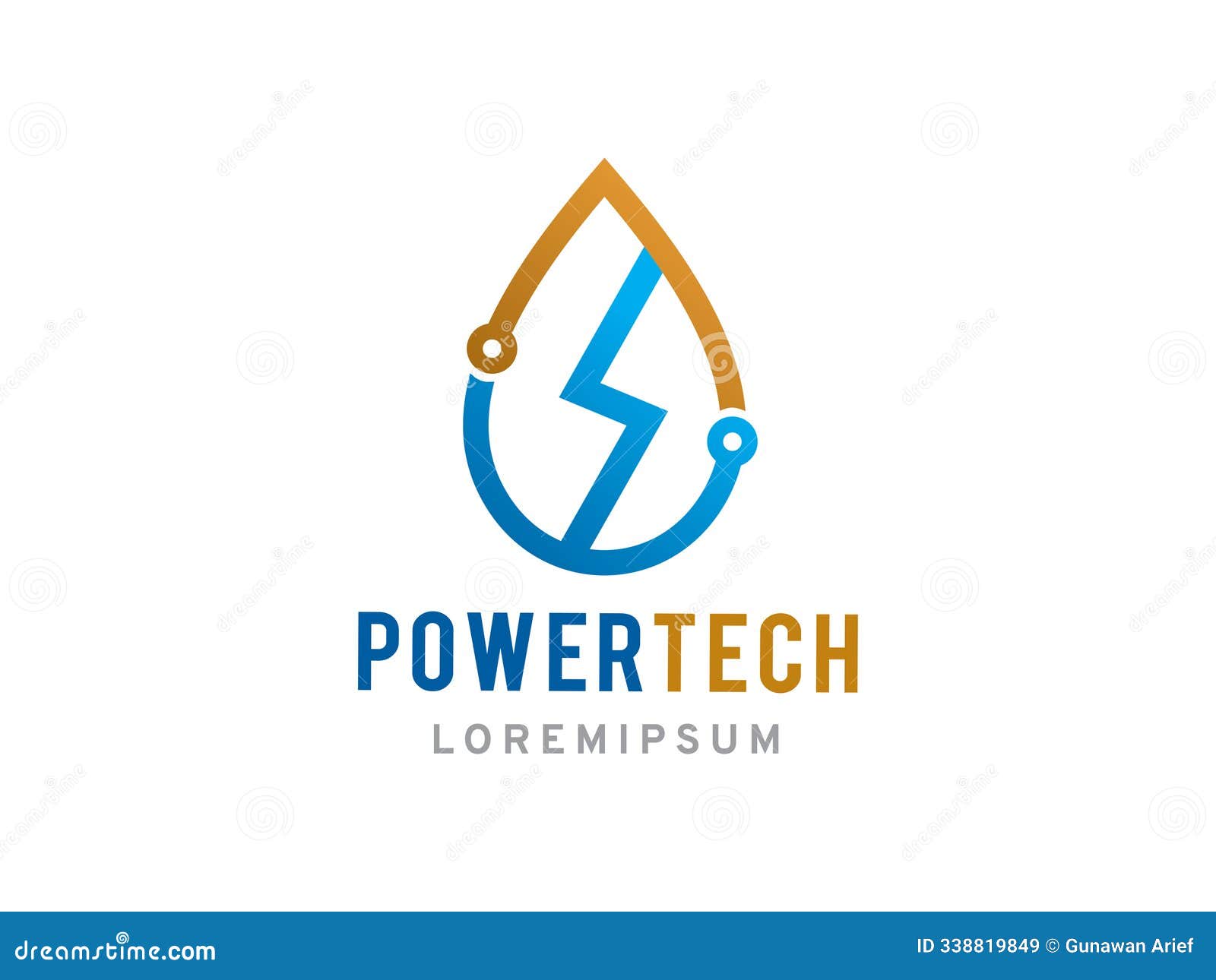 Power Tech Logo Symbol or Icon Template Stock Vector - Illustration of ...