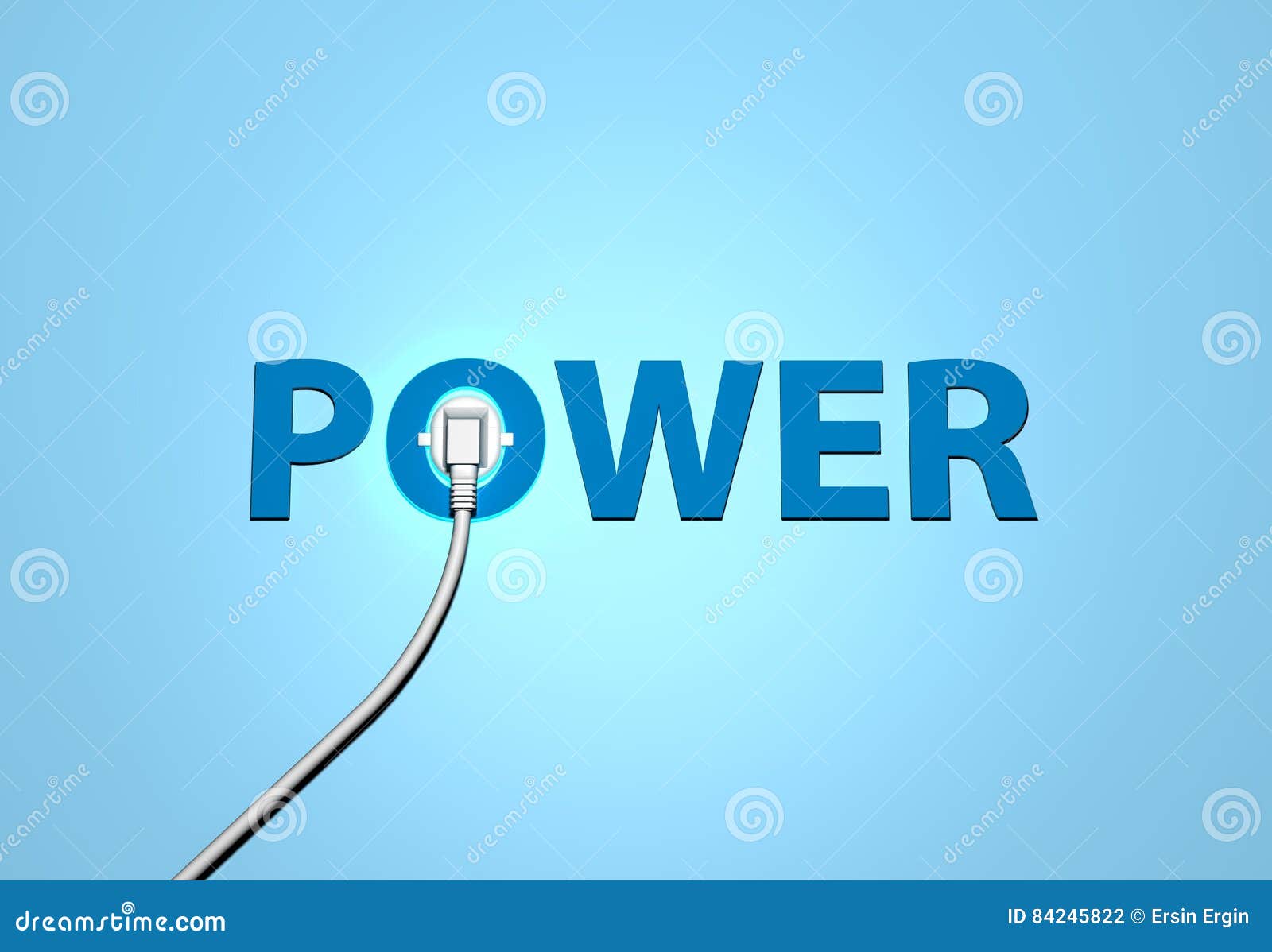Power text stock illustration. Illustration of element - 84245822