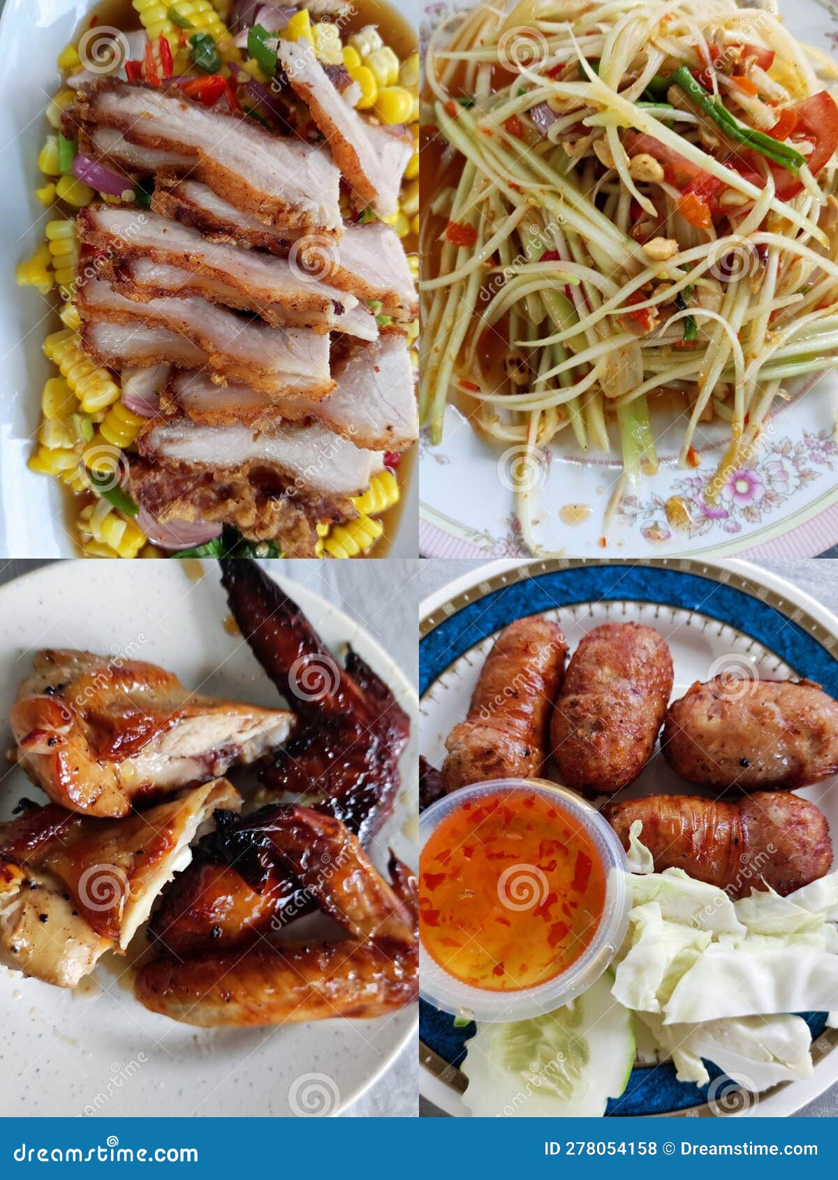 The Power of Thai Food Sawadeeka Stock Photo - Image of food, thai ...