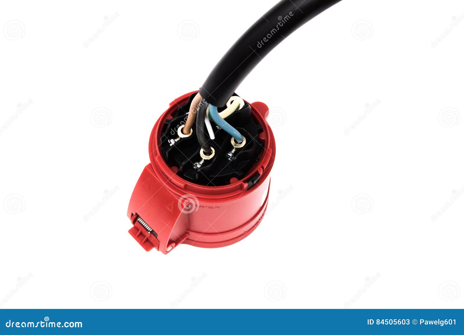 The Power Three-phase Socket Stock Image - Image of hardware, three ...