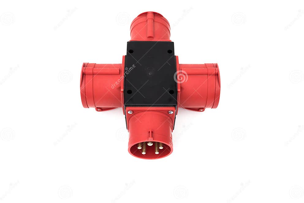 The Power Three-phase Splitter Stock Photo - Image of wire, three: 84489928